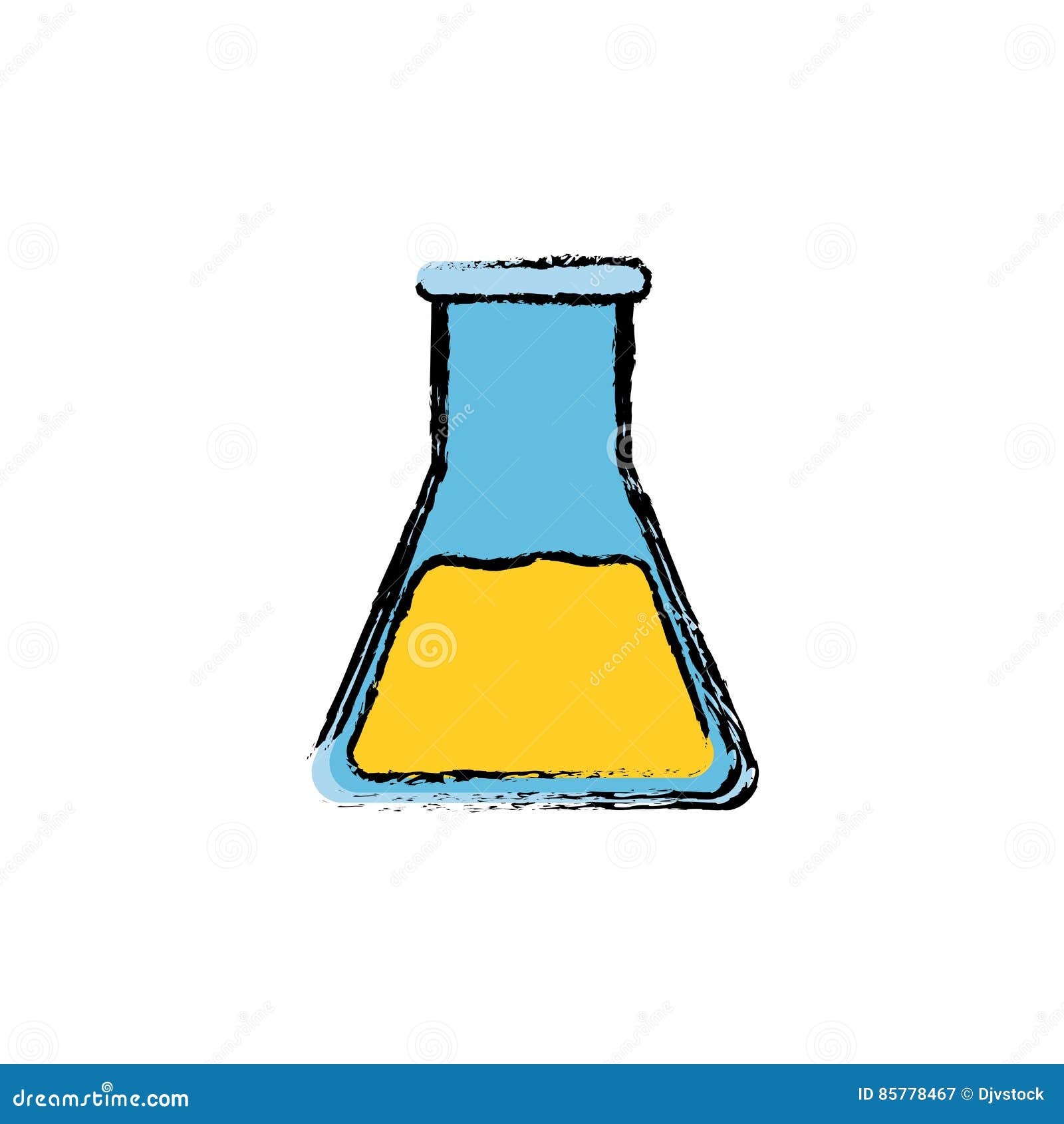 Chemistry flask glass stock illustration. Illustration of glassware ...
