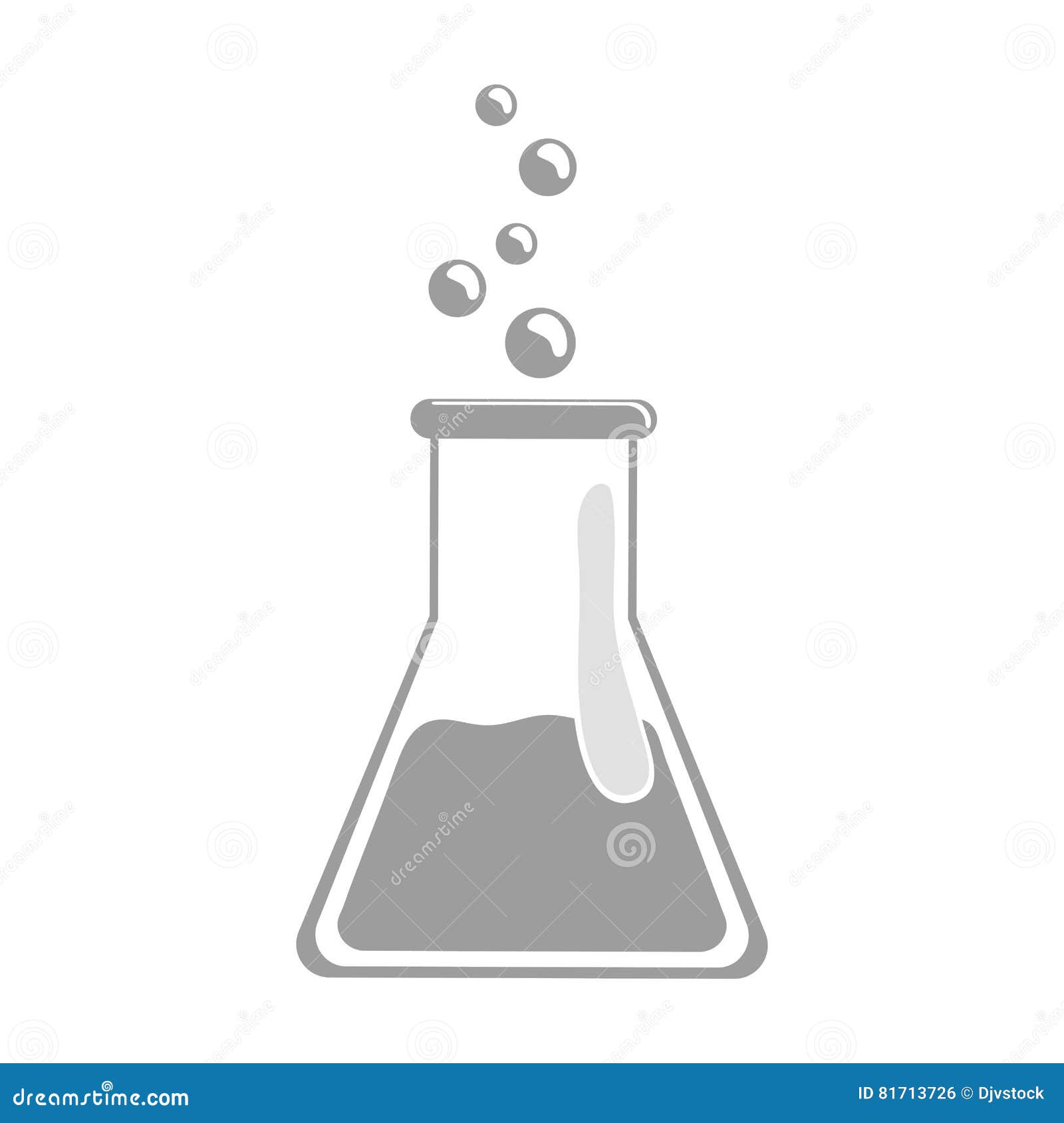 Chemistry flask glass stock vector. Illustration of objects - 81713726