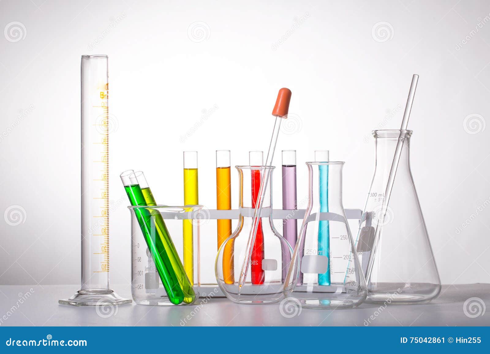 Chemistry flask glassware stock image. Image of researcher - 75042861
