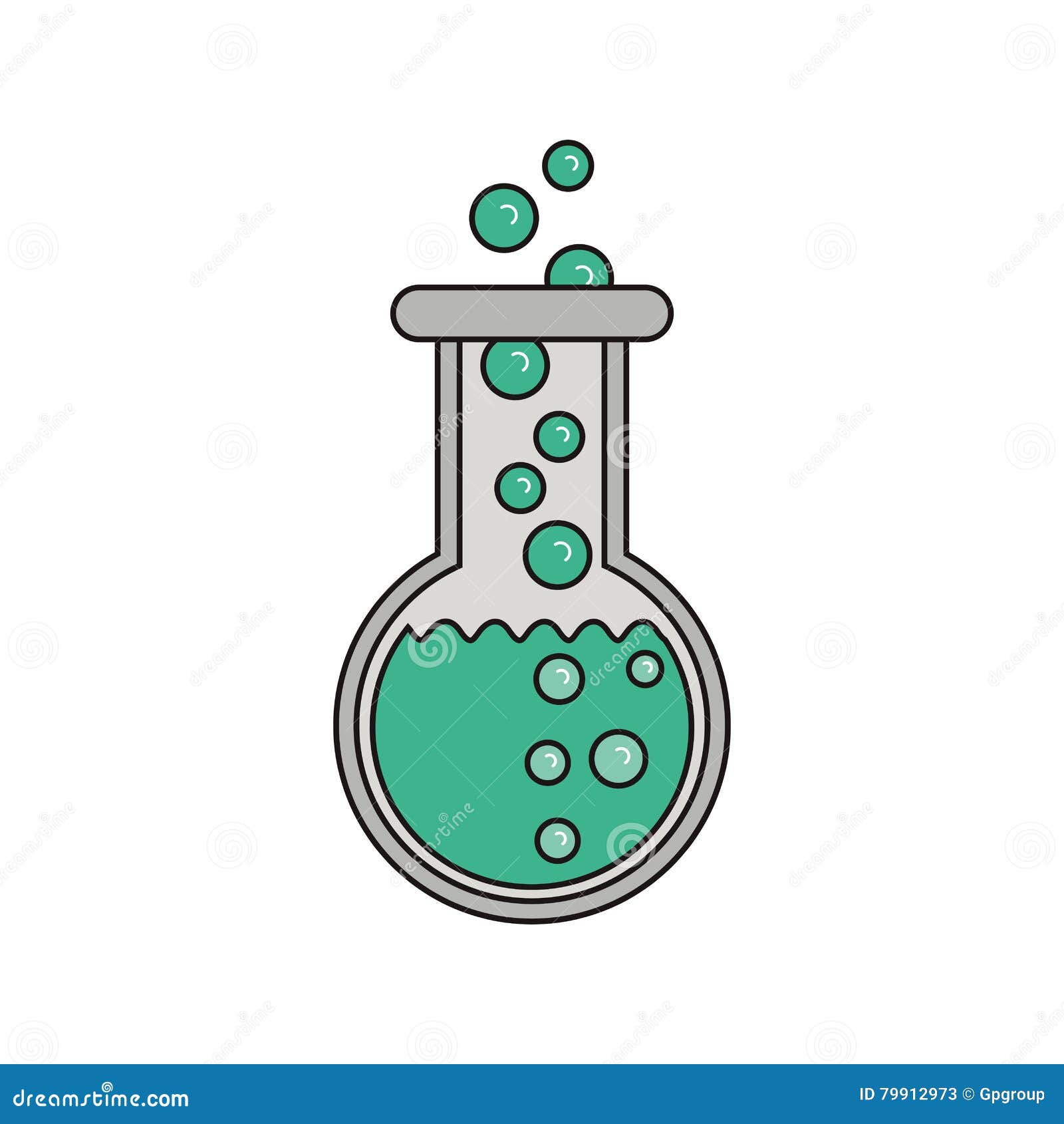 Chemistry flask icon stock vector. Illustration of chemical - 79912973