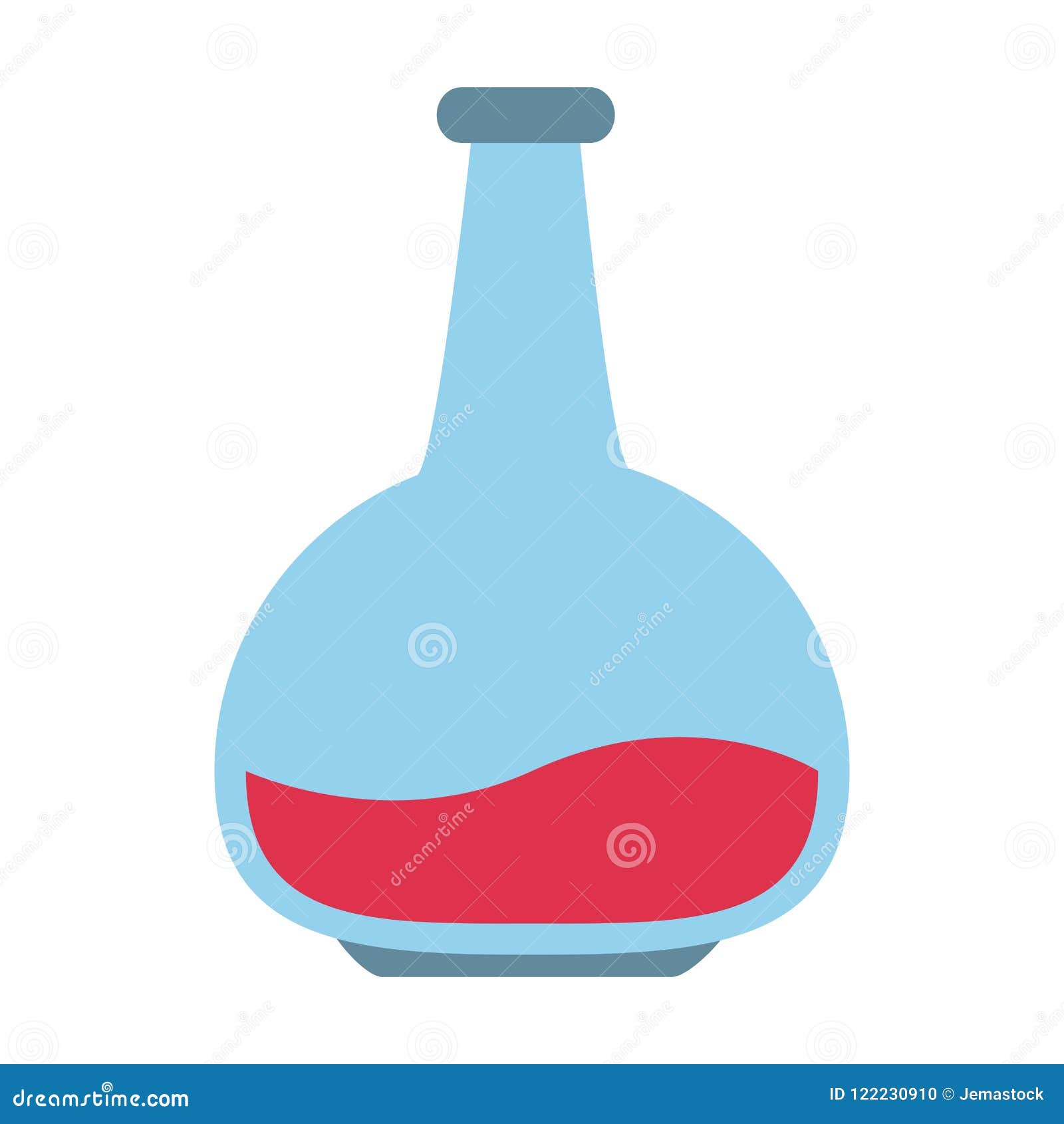 Chemistry flask lab stock vector. Illustration of experiment - 122230910