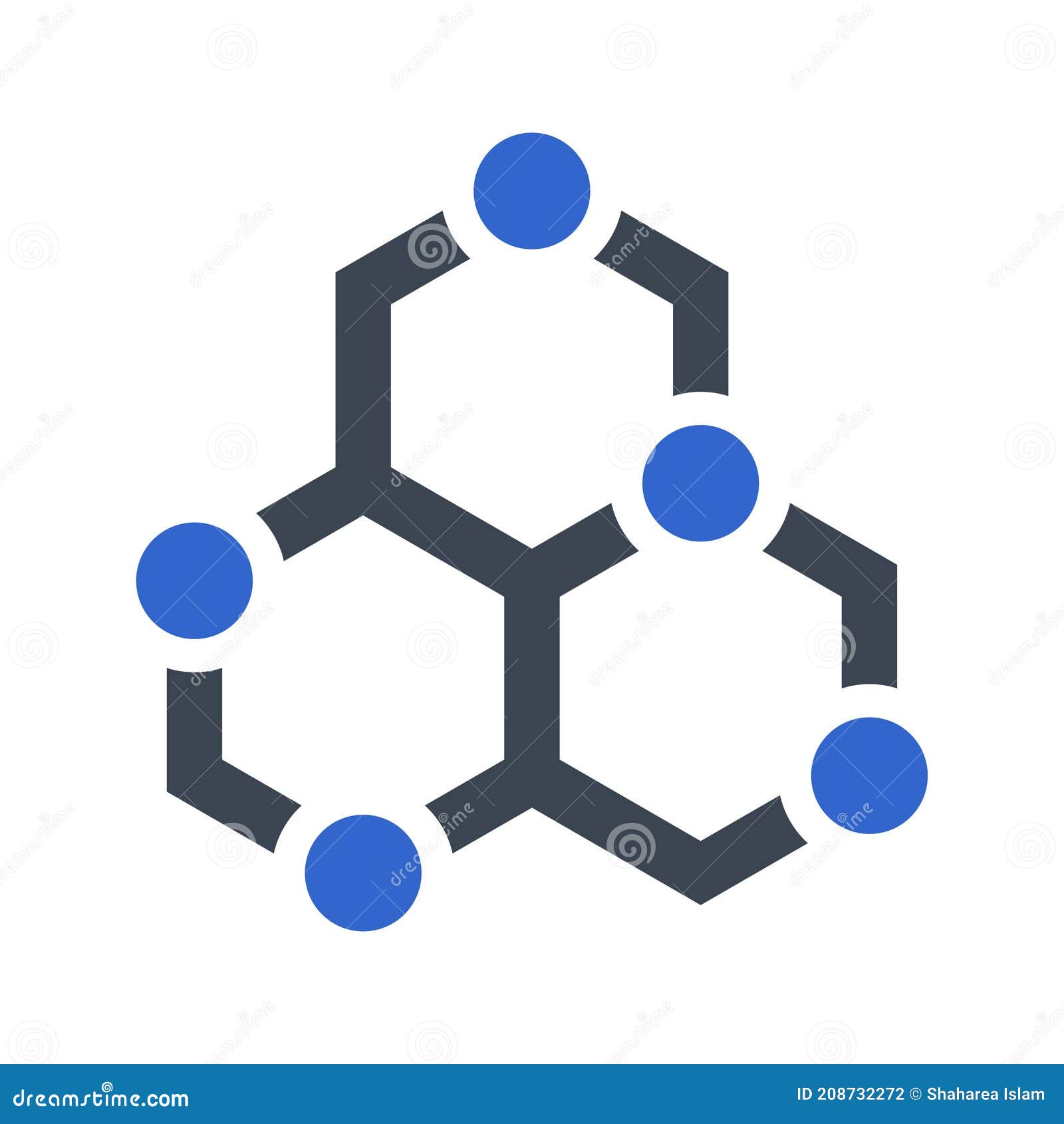 Chemistry formula icon stock vector. Illustration of molecular - 208732272
