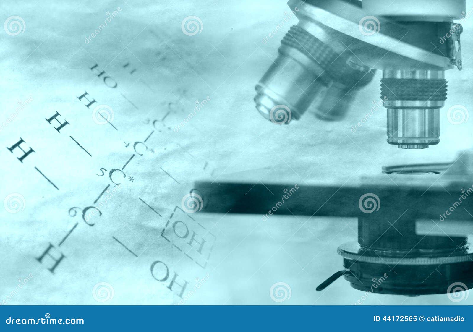 Chemistry Formula and Microscope Stock Image - Image of exploration ...