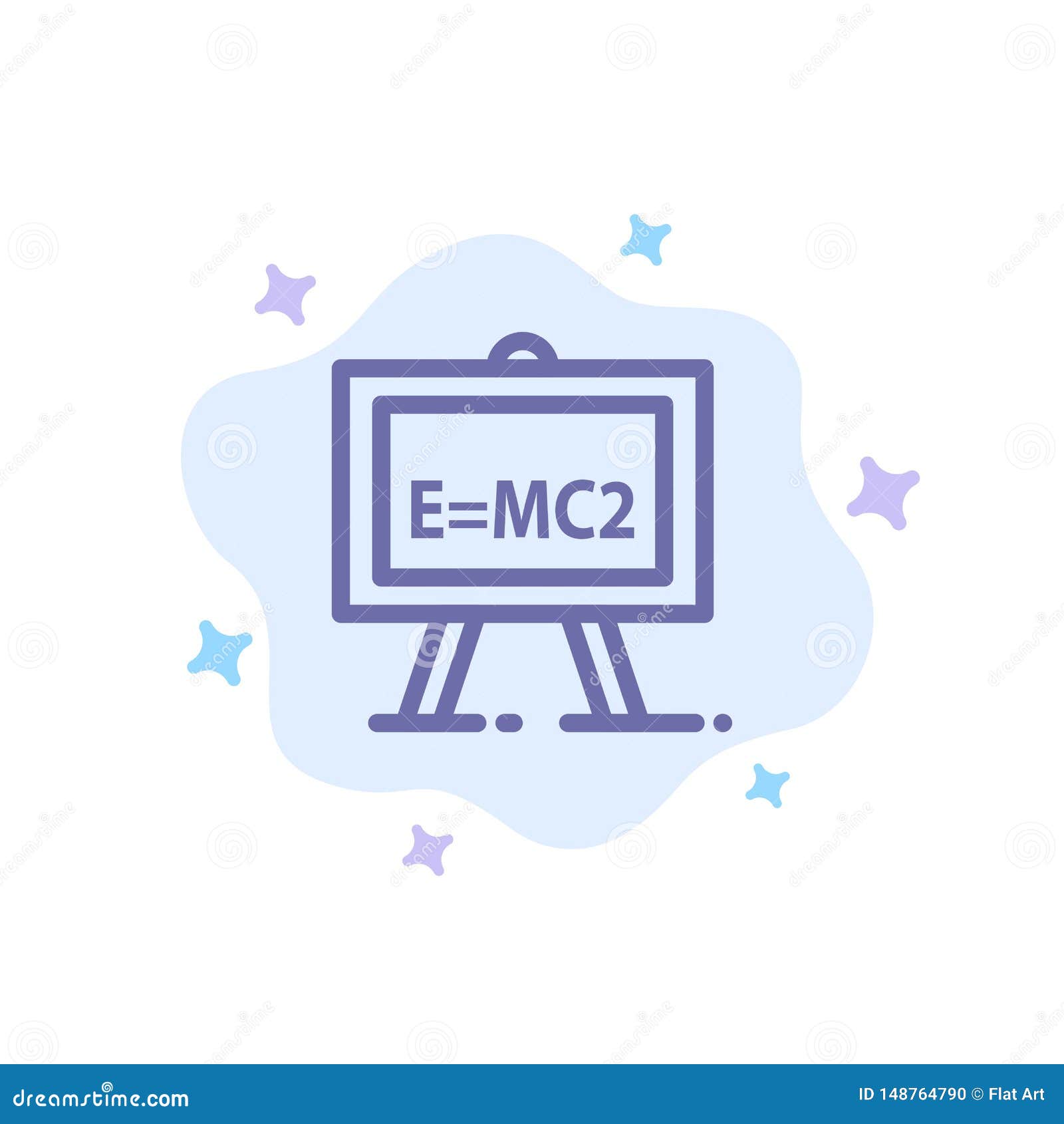 Chemistry, Formula, Science, Science Formula Blue Icon on Abstract ...