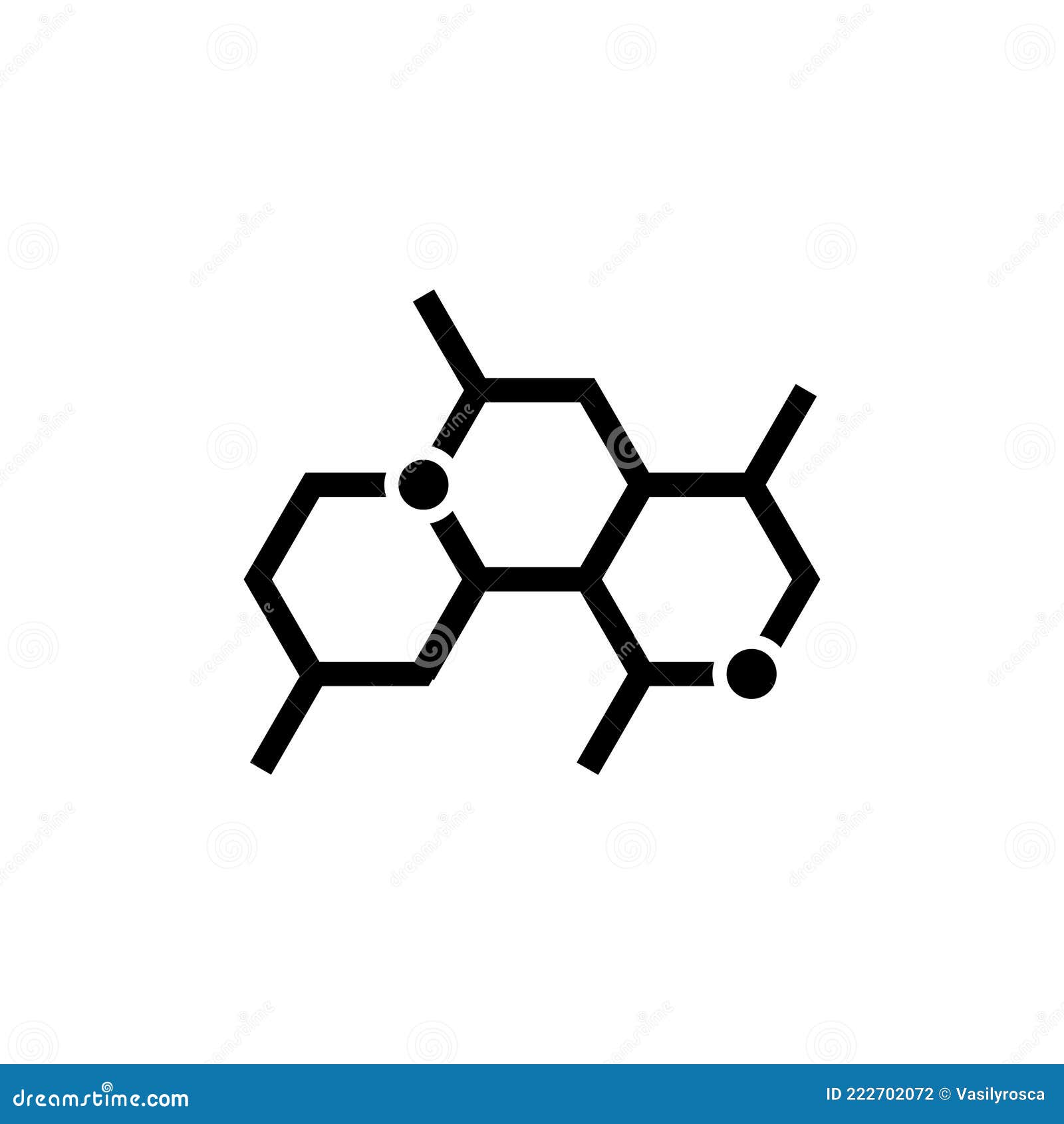 Chemistry Formula Structure Icon. Line Chemical Molecule Icon Stock ...