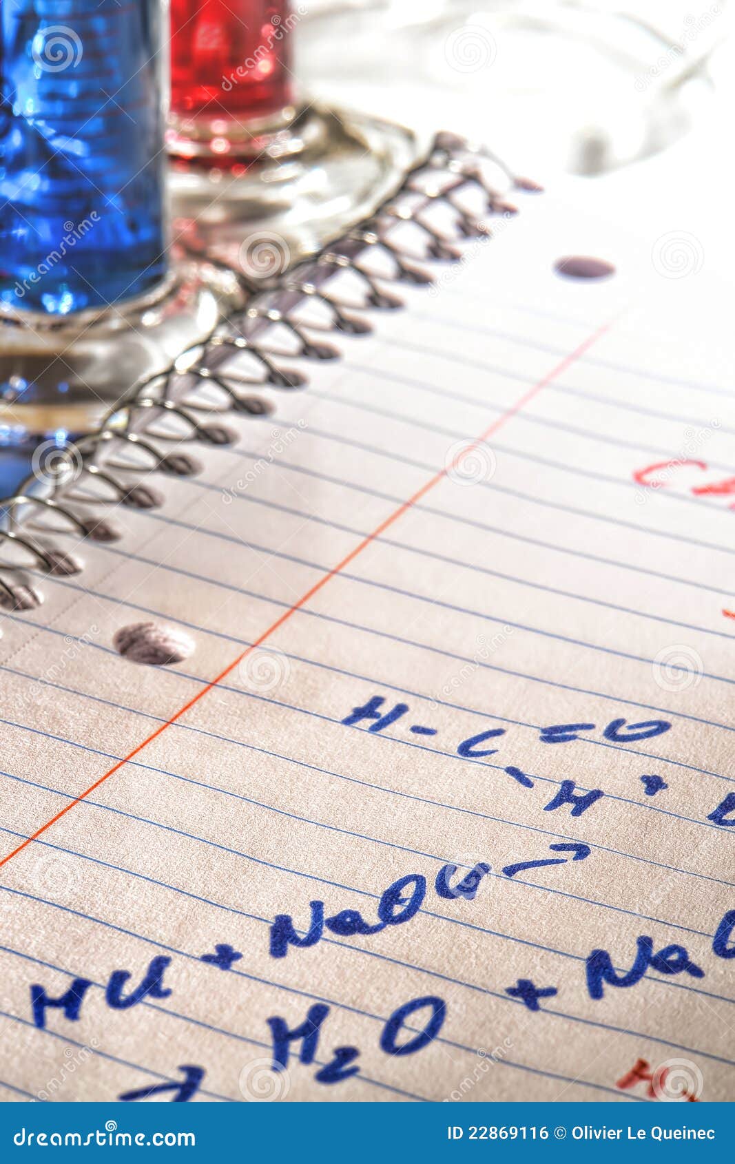 Chemistry Formulas in Science Research Lab Stock Photo - Image of ...