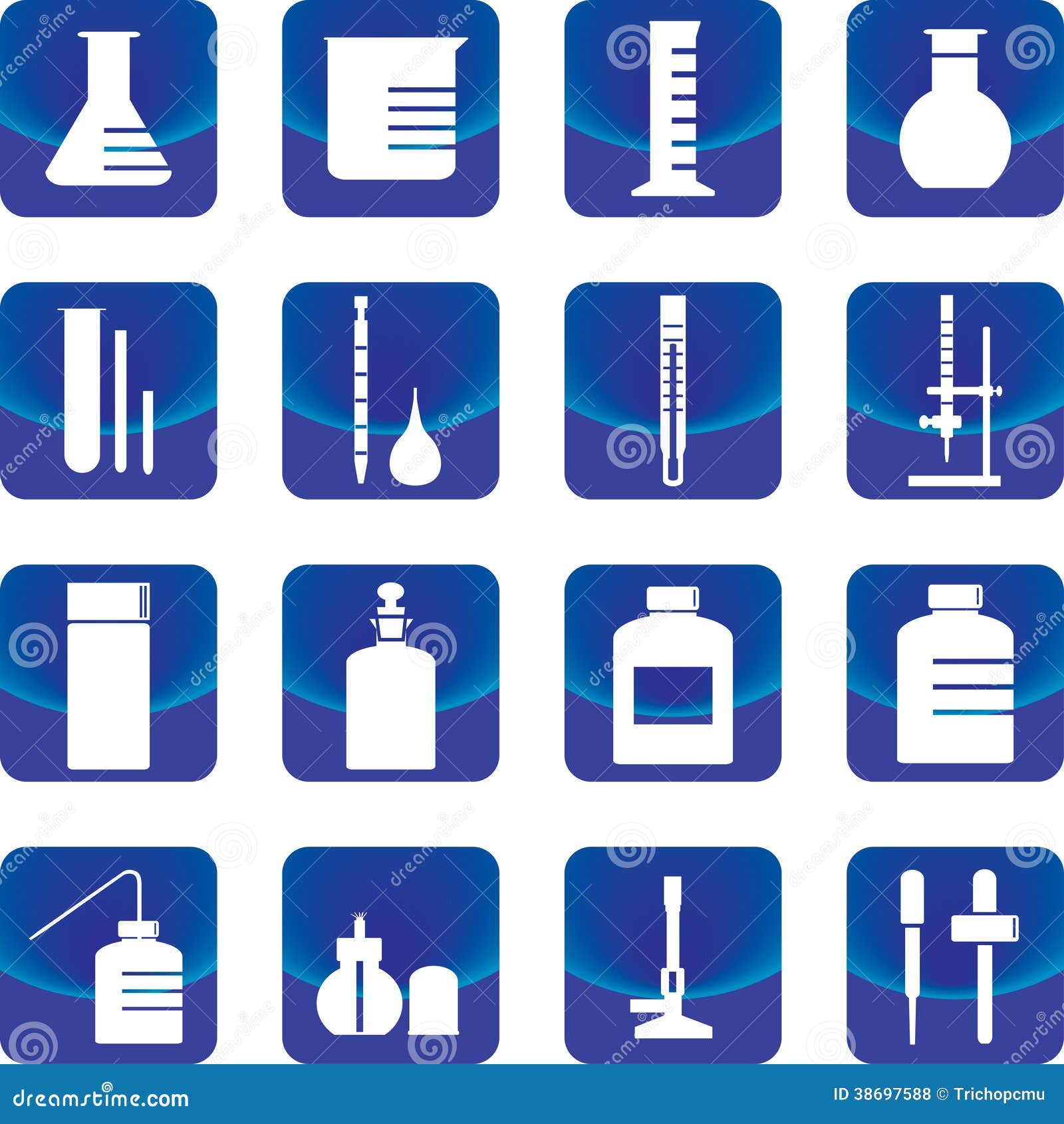 Chemistry Glassware and Tools Vector Stock Vector - Illustration of ...