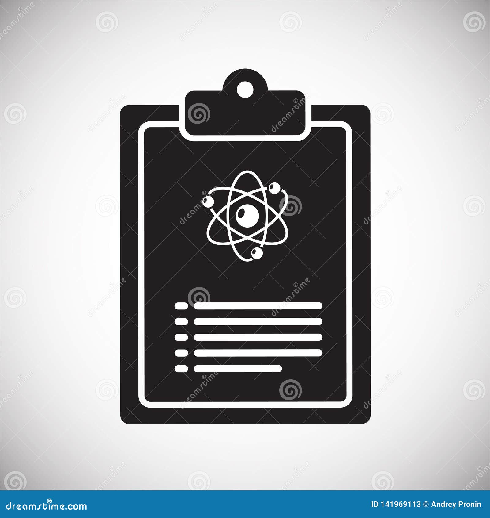 Chemistry Icon on Background for Graphic and Web Design. Simple Vector ...