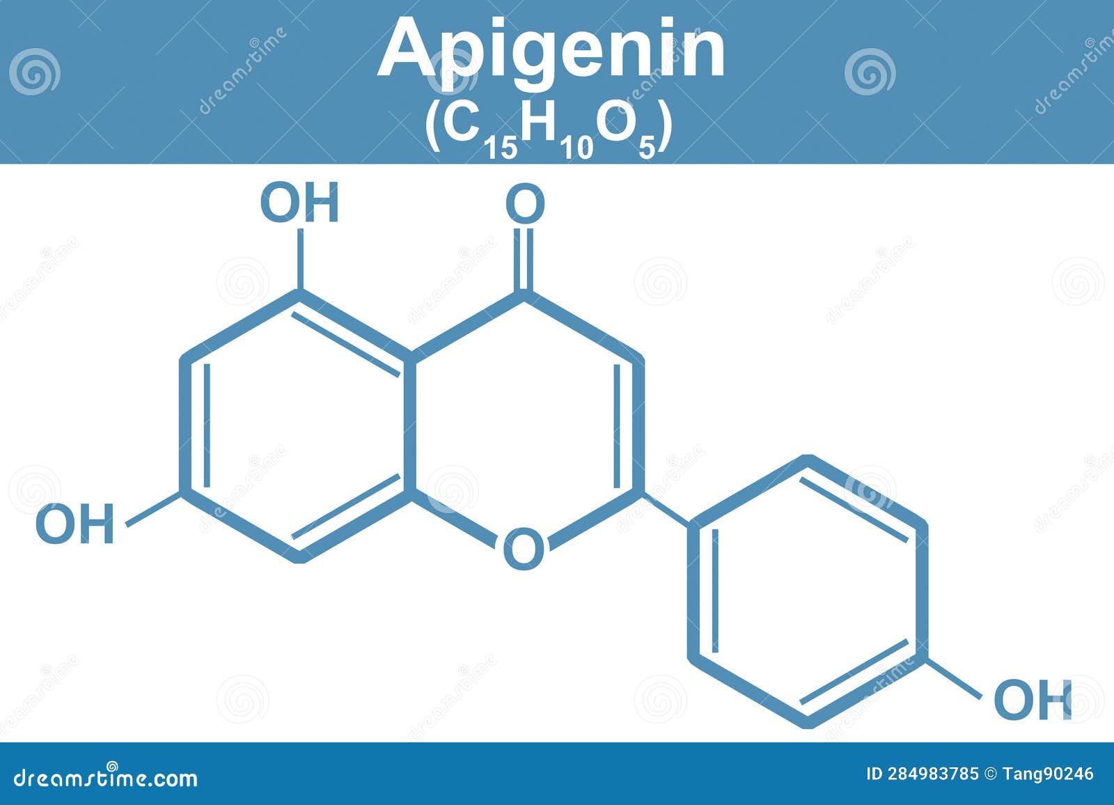 3d Rendering Of Apigenin Molecule And Chikungunya Virus Royalty-Free ...