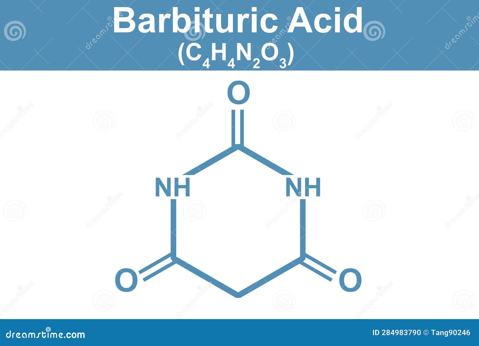 Barbituric Acid, Malonylurea Or 6-hydroxyuracil Molecule. It Is Parent ...