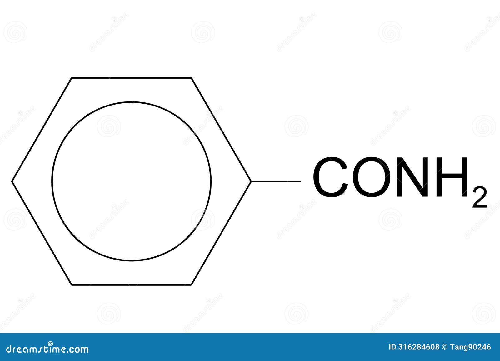 Benzamide Molecular Structure, 3d Model Molecule, Amide Derivative ...