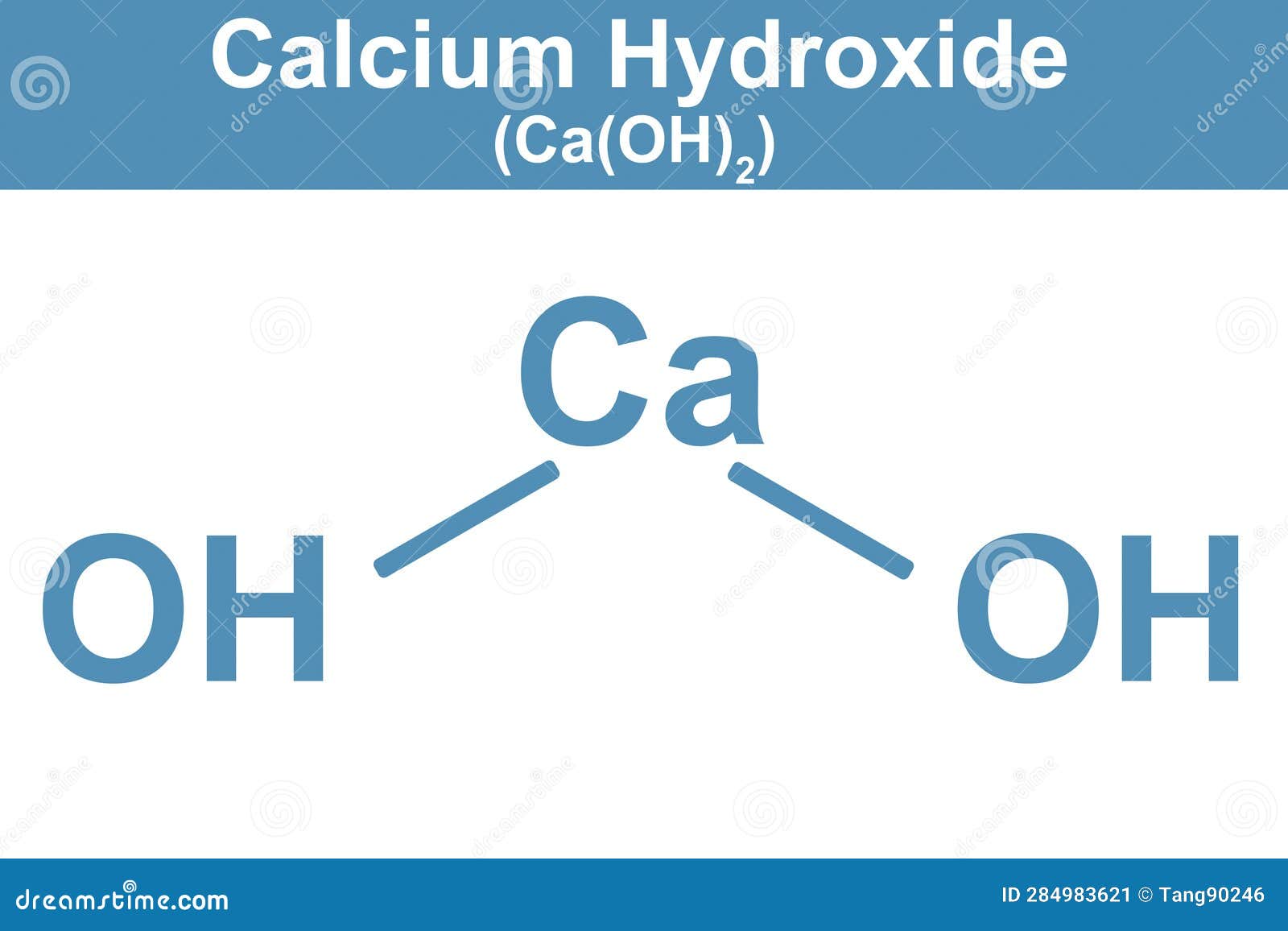Chemistry Illustration of Calcium Hydroxide Stock Illustration ...