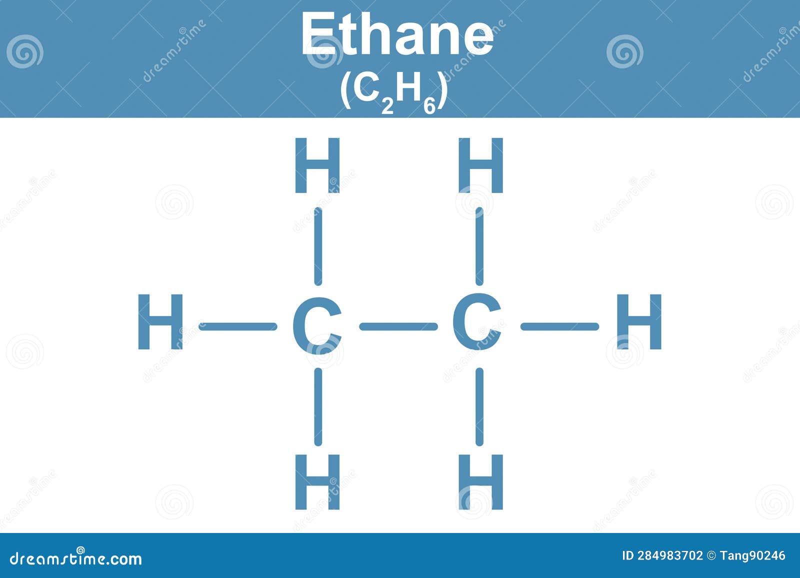 Ethane Structural Formula Stock Image | CartoonDealer.com #192308077