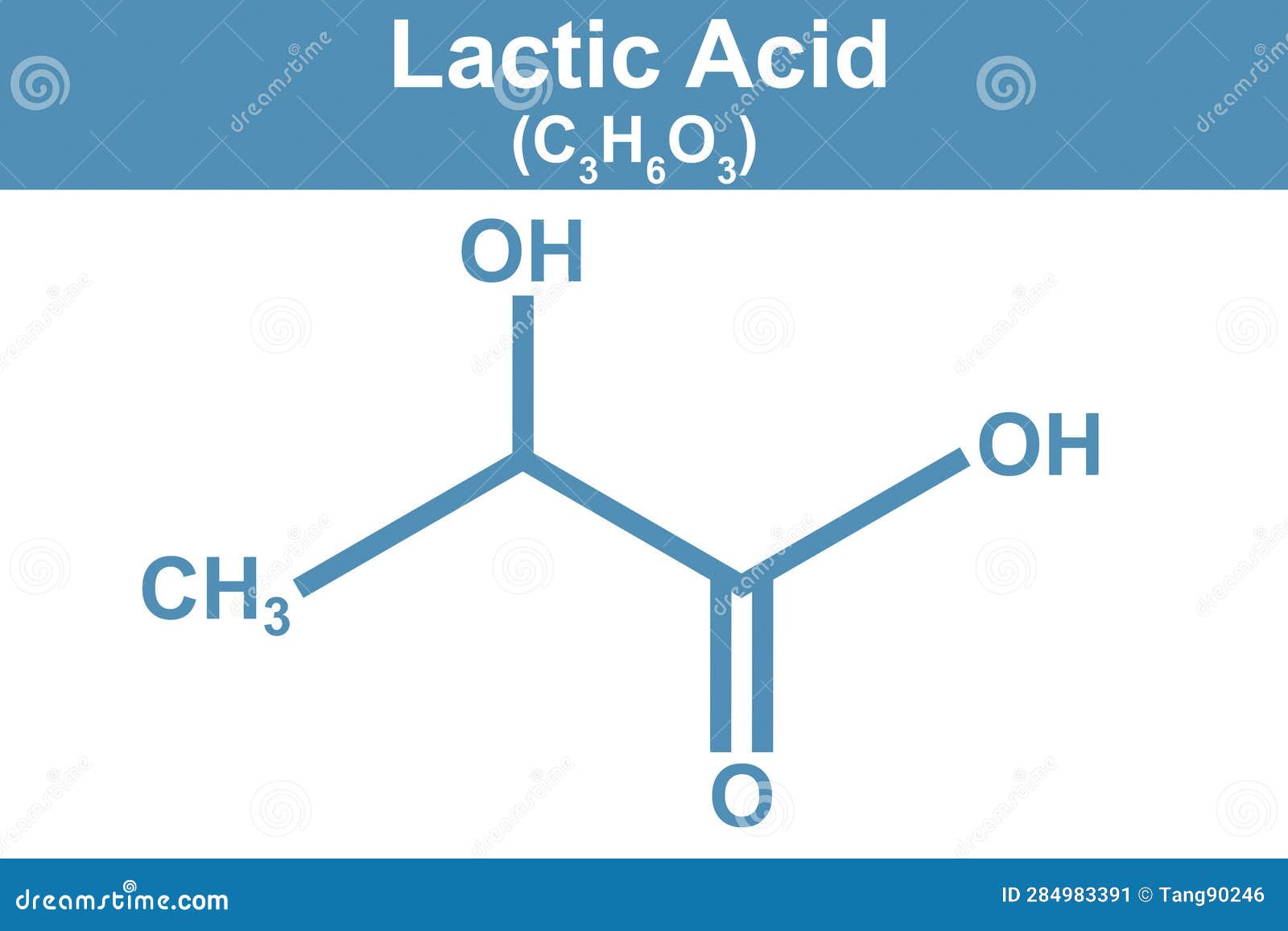 Lactic Acid Molecule, Milk Acid Molecular Structure, Isolated 3d Model ...
