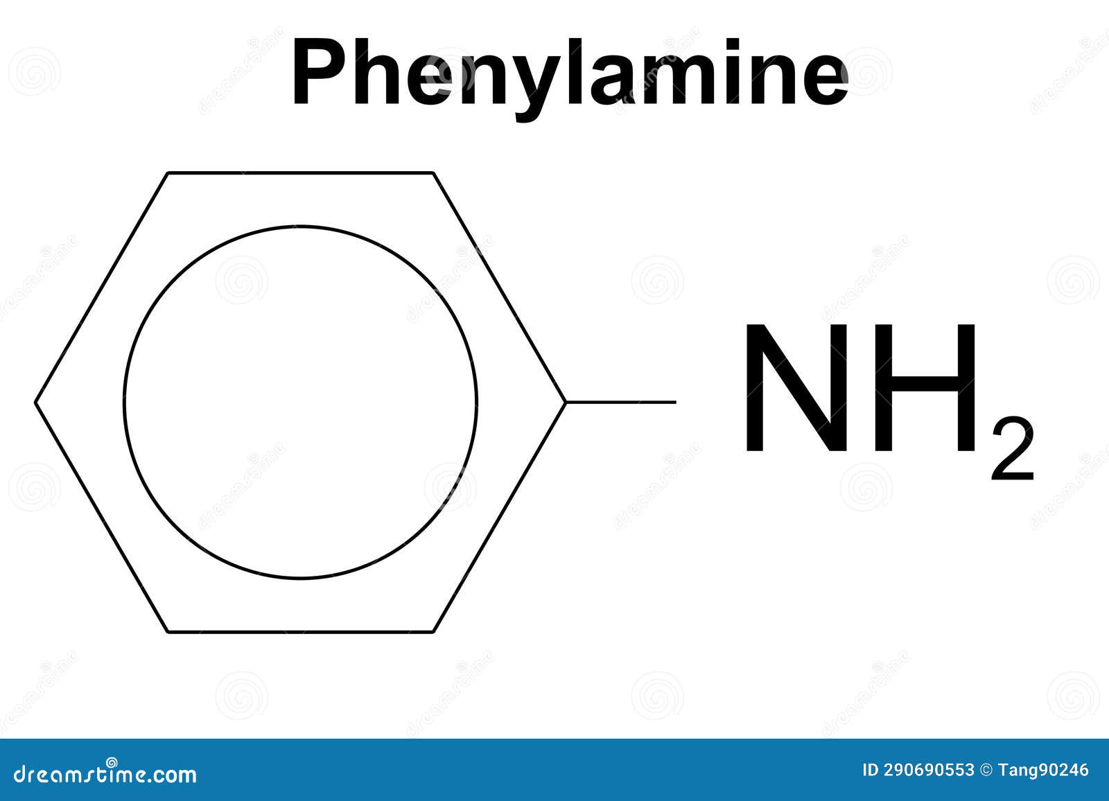 Chemistry Illustration of Phenylamine in Organic Chemistry Stock ...