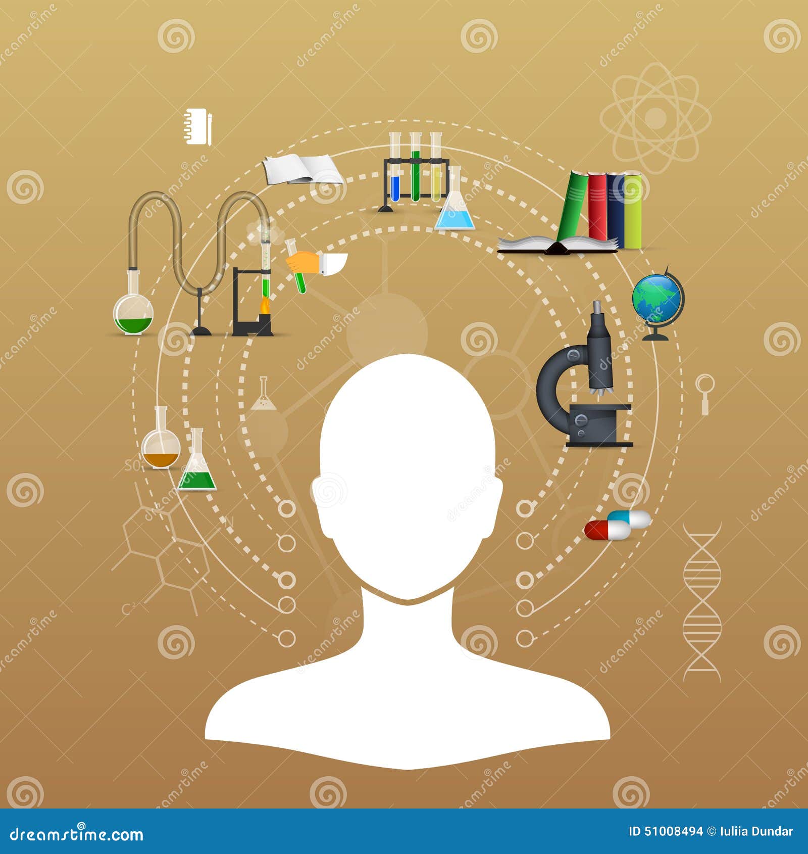 Chemistry infographic stock illustration. Illustration of atoms - 51008494