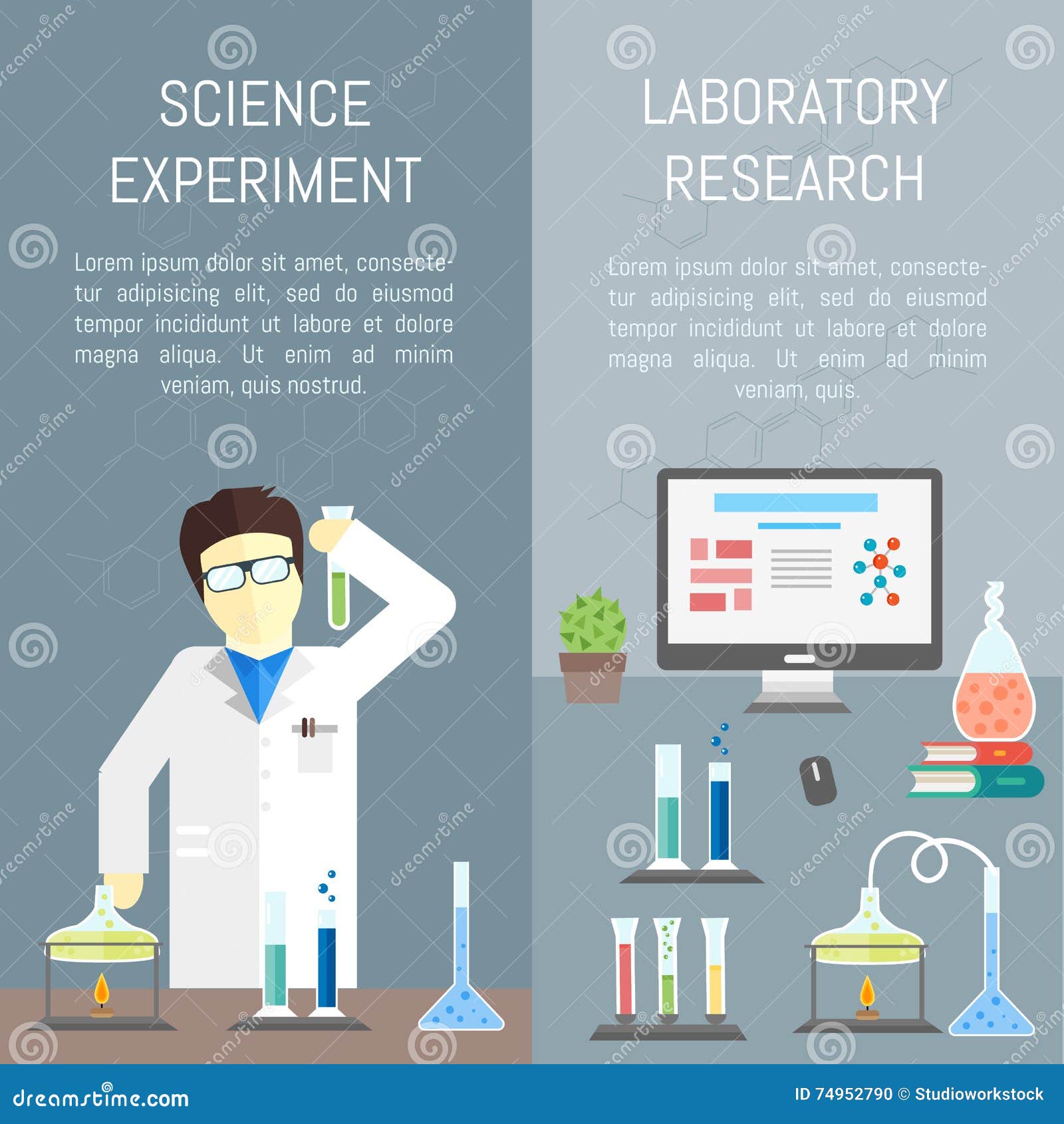 Chemistry Infographics Charts Vector Illustration | CartoonDealer.com ...