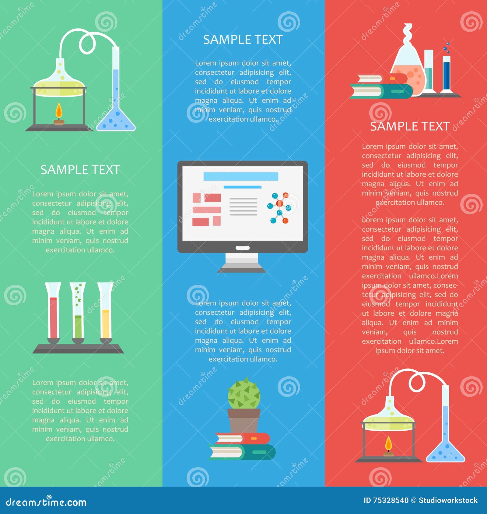 Chemistry Infographics Charts Vector Illustration | CartoonDealer.com ...