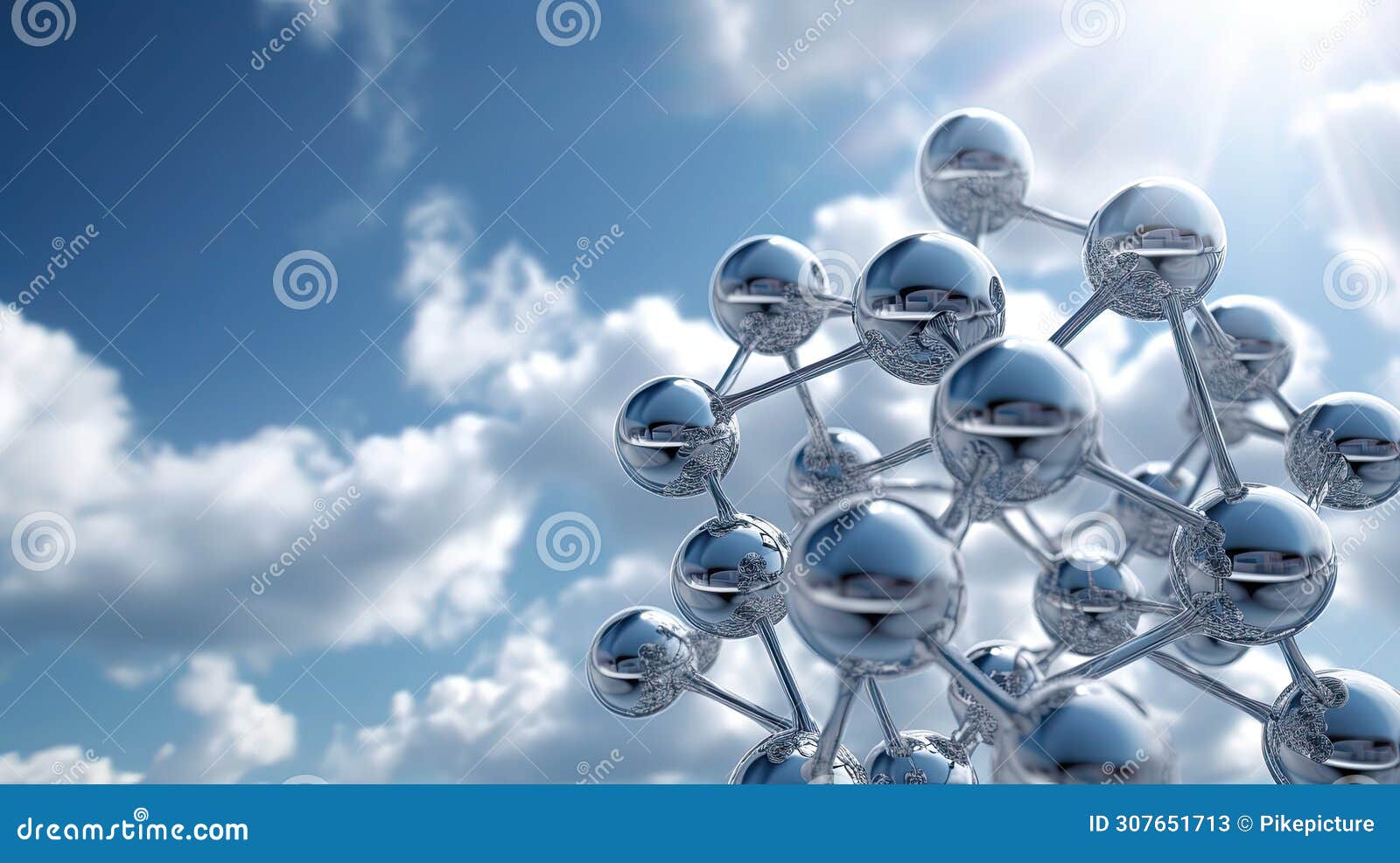 Chemistry iron molecule stock illustration. Illustration of clad ...