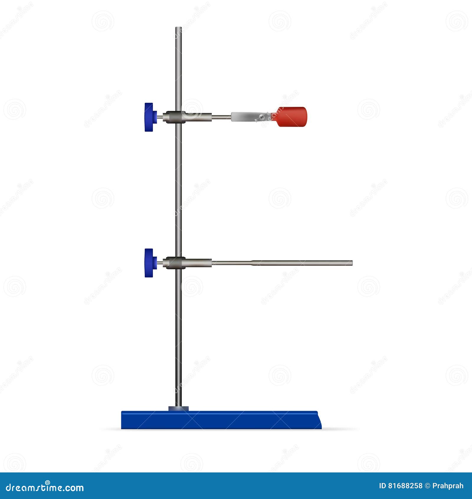 Chemistry Lab Flask and Tubes Grip Stand Holder Stock Illustration ...