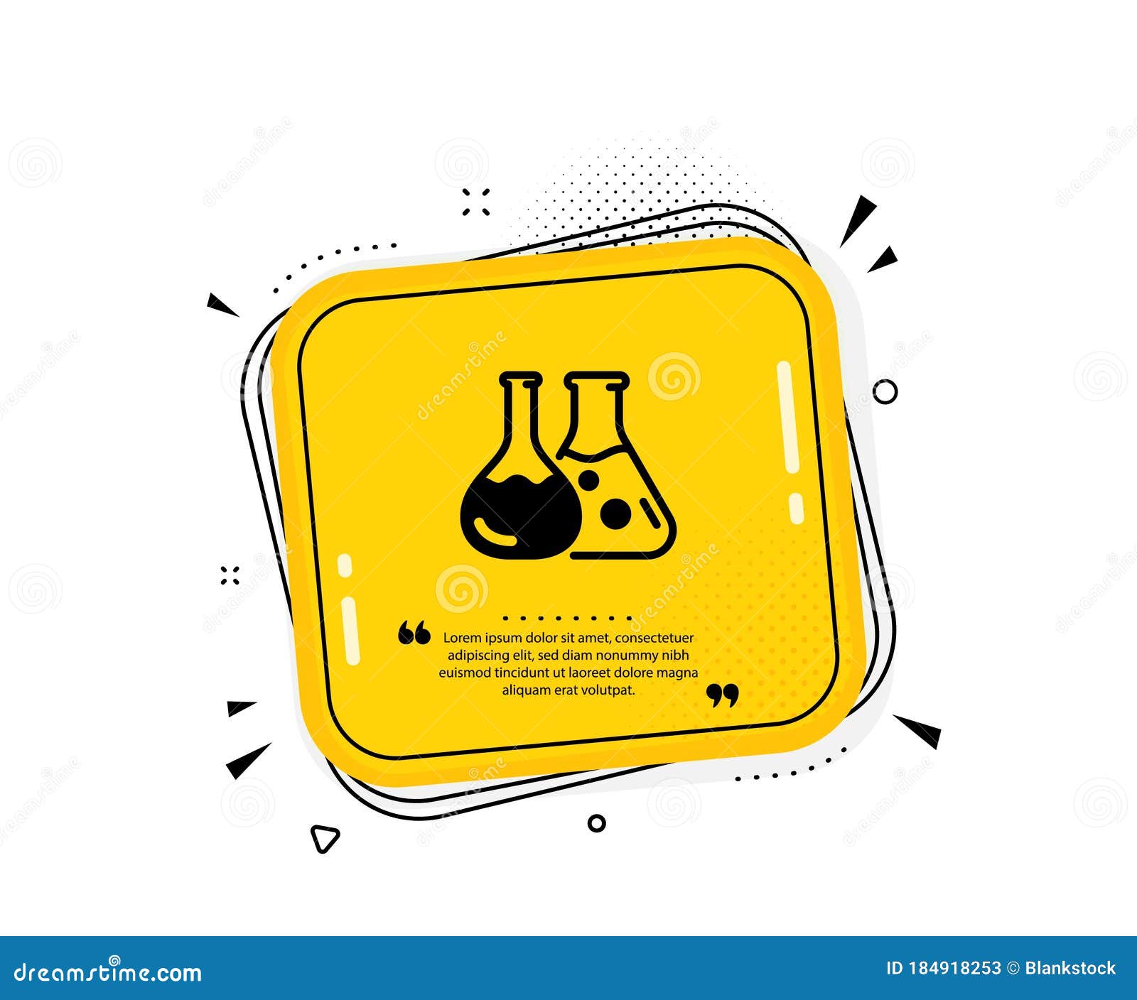 Chemistry Lab Icon. Laboratory Flask Sign. Analysis. Vector Stock ...