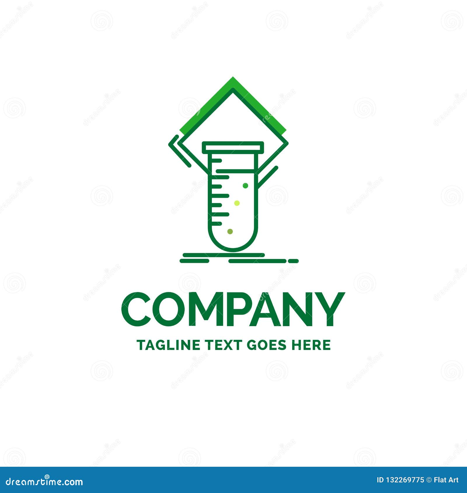 Chemistry, Lab, Study, Test, Testing Flat Business Logo Template Stock ...