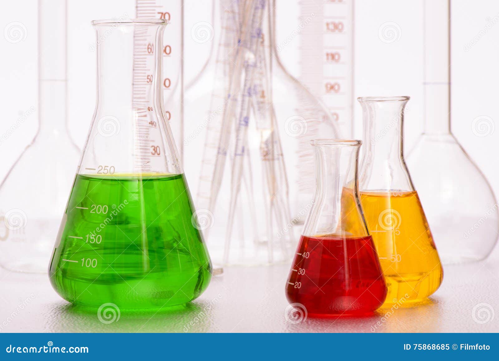 Chemistry Lab with Test Tubes Stock Image - Image of biology ...