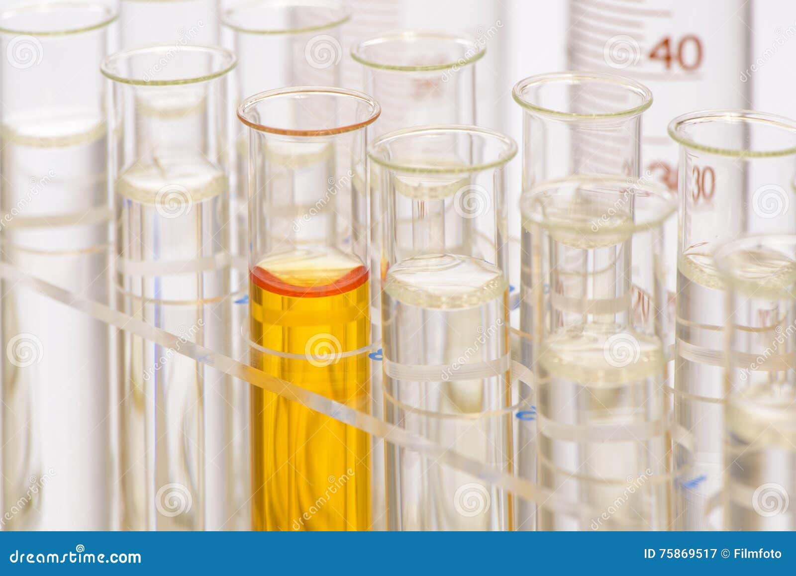 Chemistry Lab with Test Tubes Stock Image - Image of medicine, drug ...
