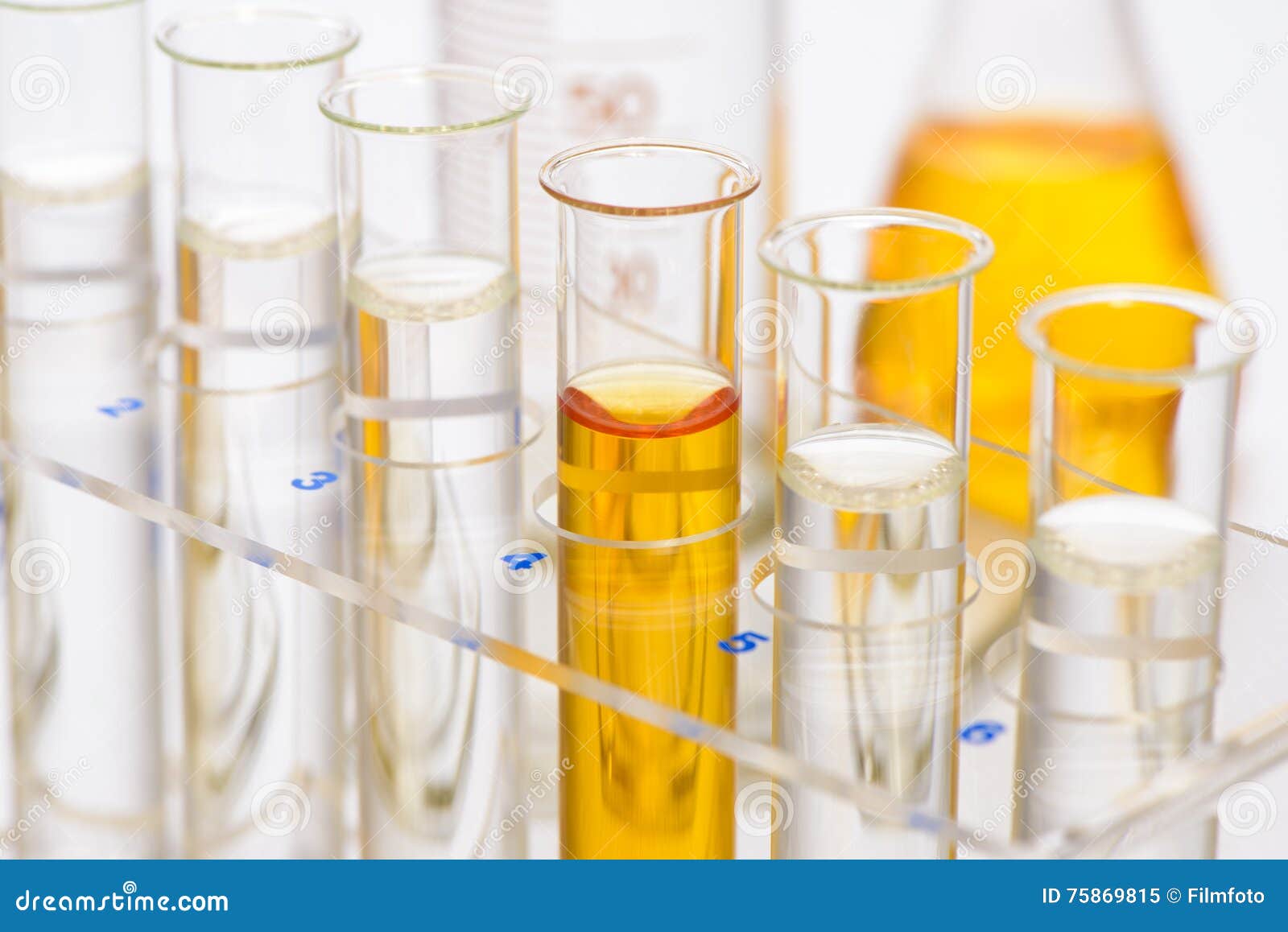 Chemistry Lab with Test Tubes Stock Image - Image of health ...
