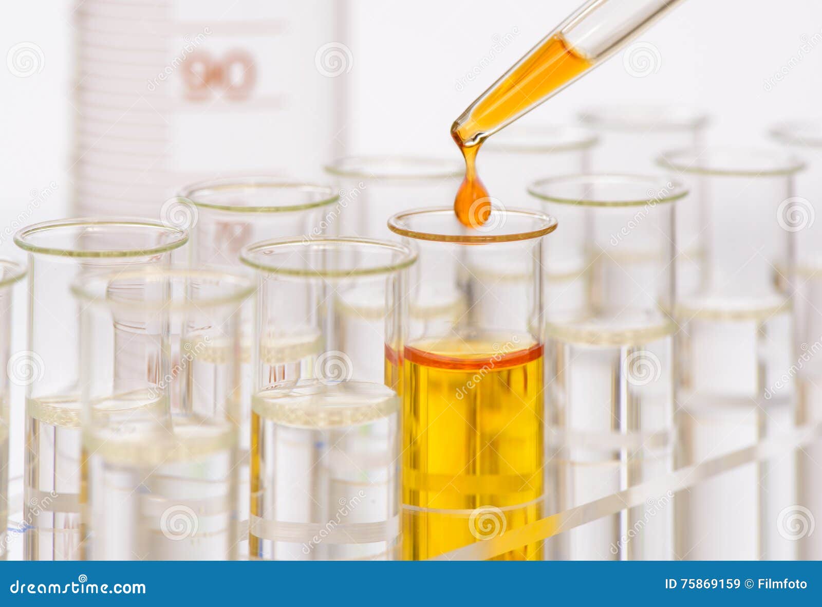 Chemistry Lab with Test Tubes Stock Image - Image of microbiology ...