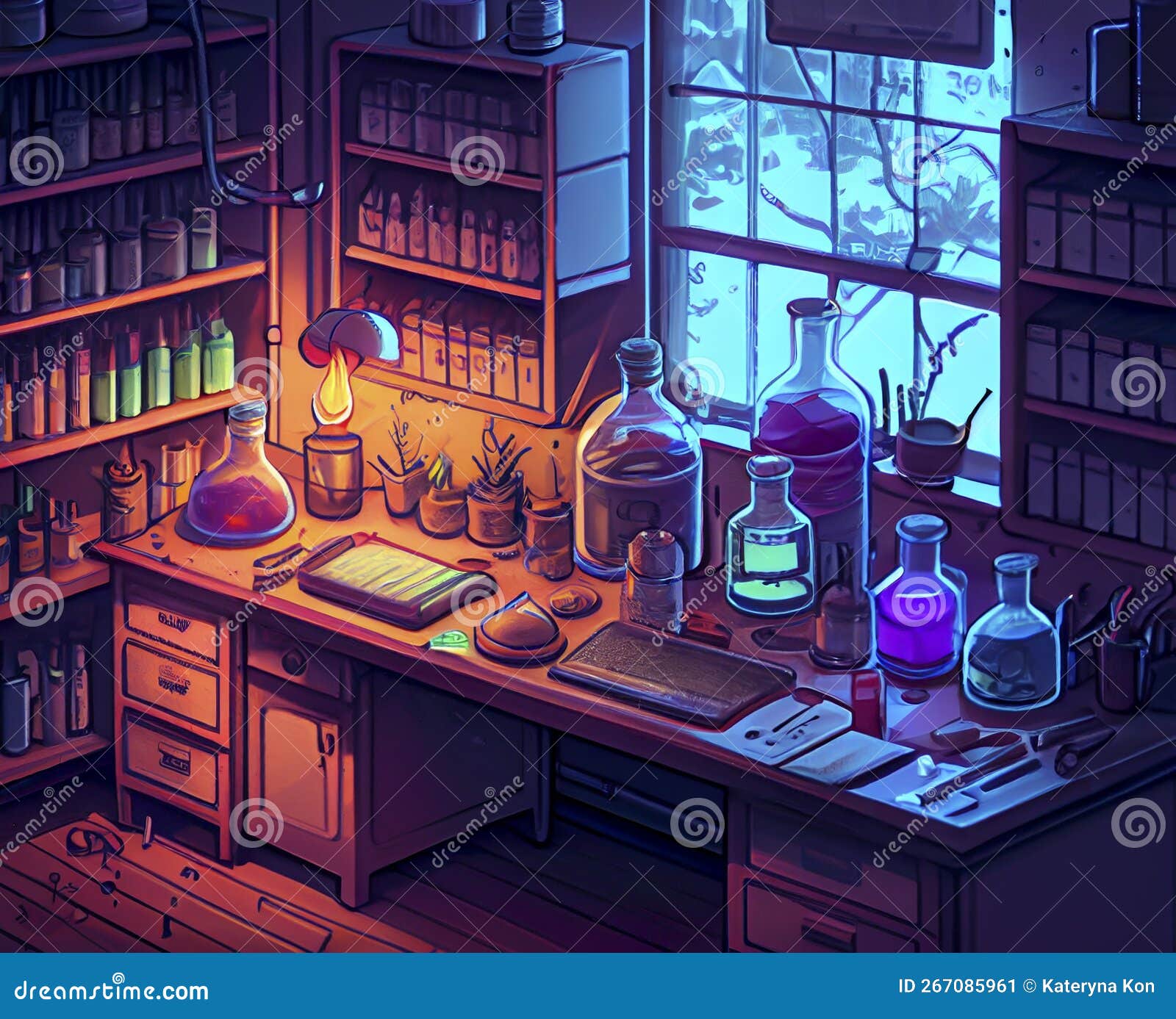 Chemistry Laboratory, Experiment and Study Room, Generative Ai ...