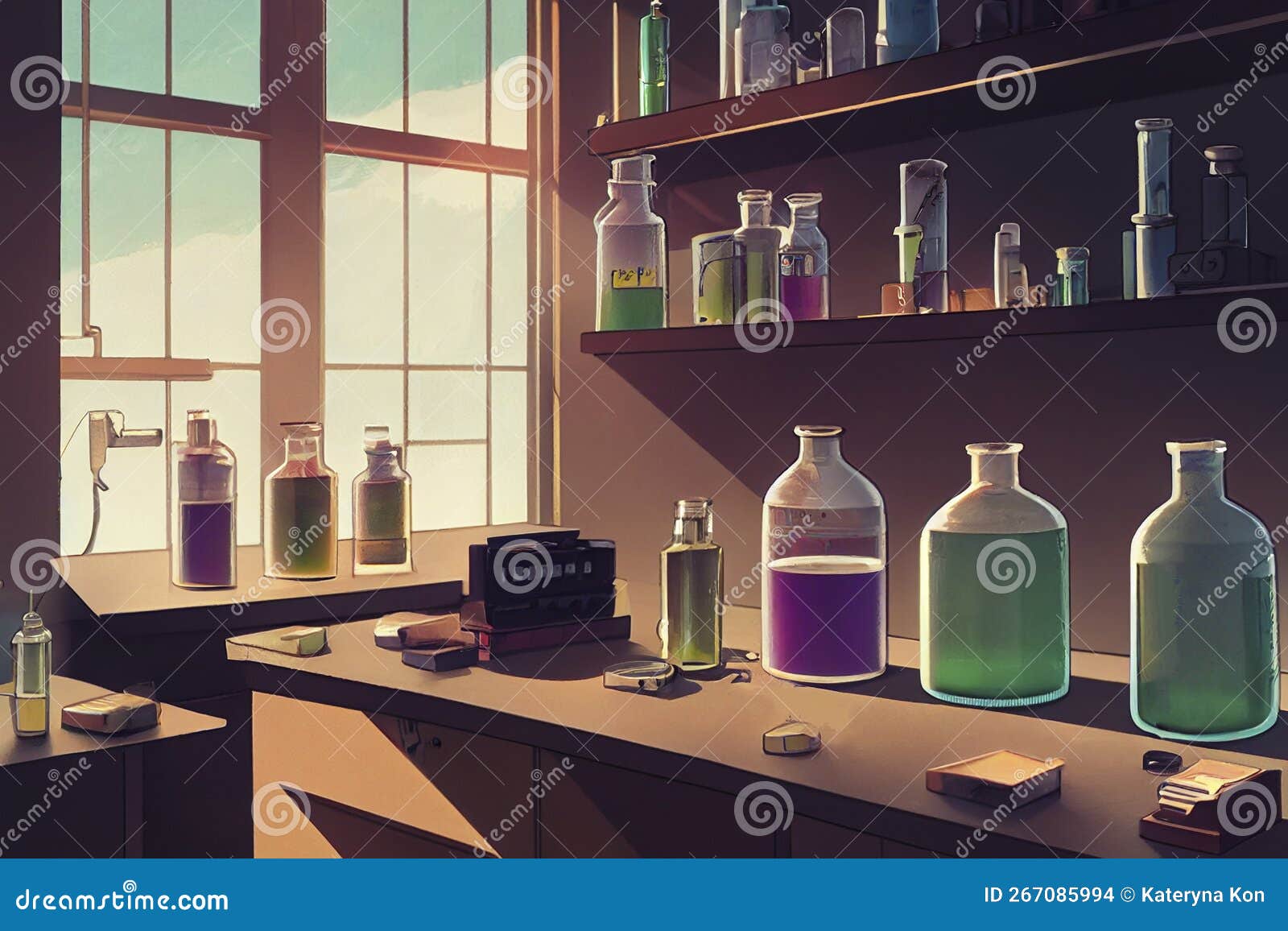 Chemistry Laboratory, Experiment and Study Room, Generative Ai ...