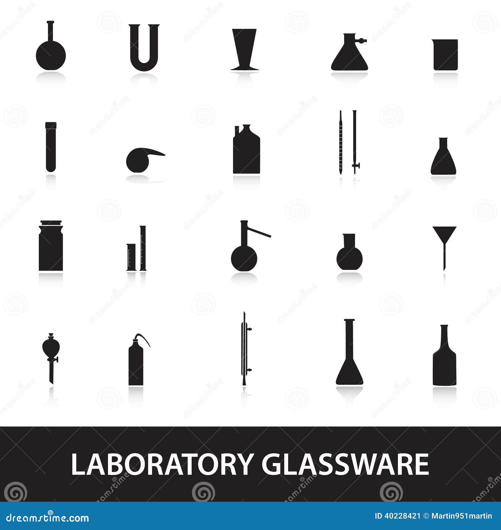 Chemistry Laboratory Glassware Eps10 Stock Vector - Illustration of ...