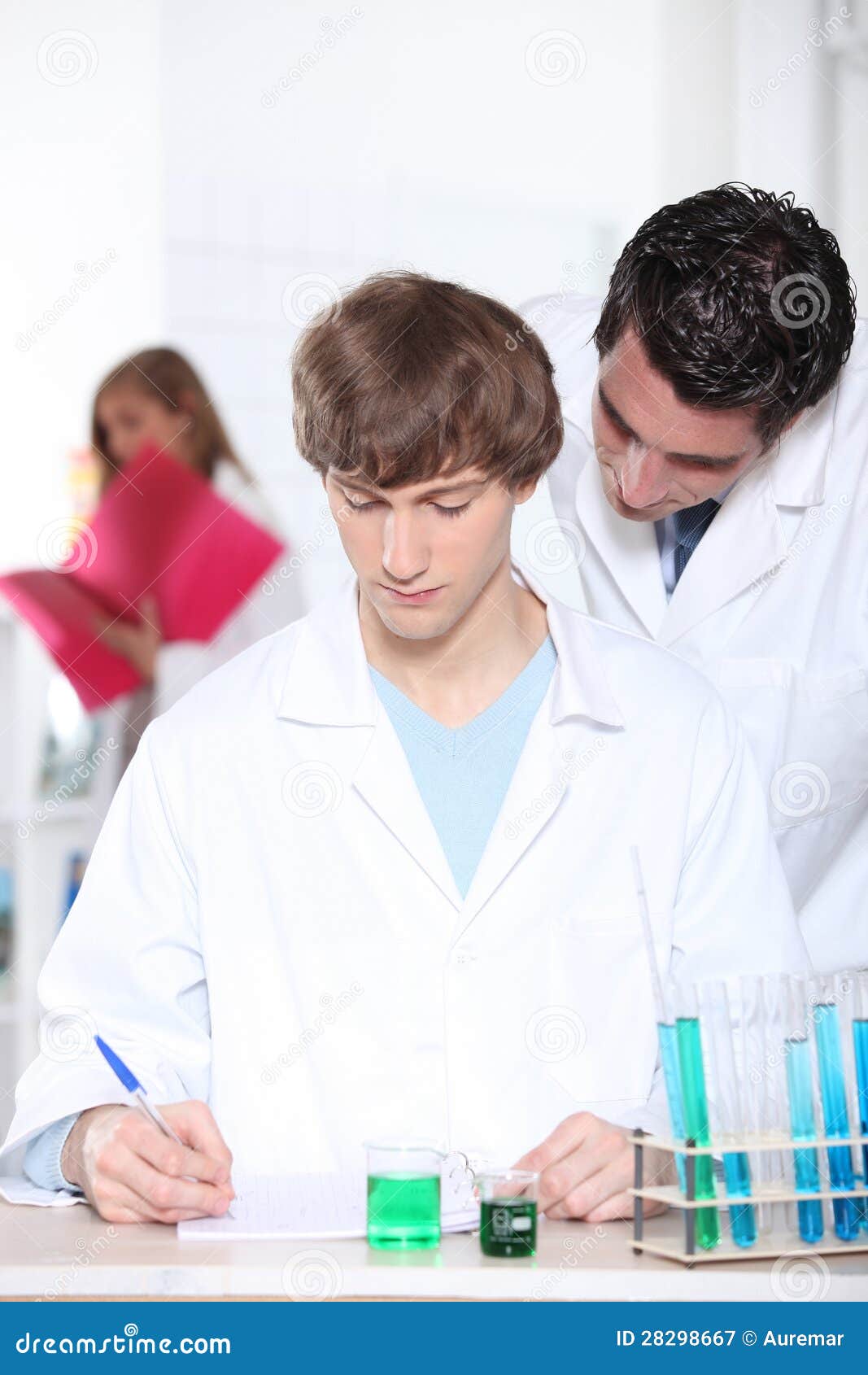 Chemistry lesson stock image. Image of pupil, frontview - 28298667