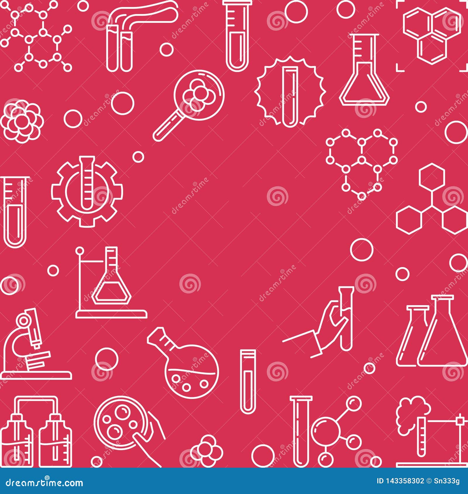 Chemical Background Cartoon Vector | CartoonDealer.com #31535059