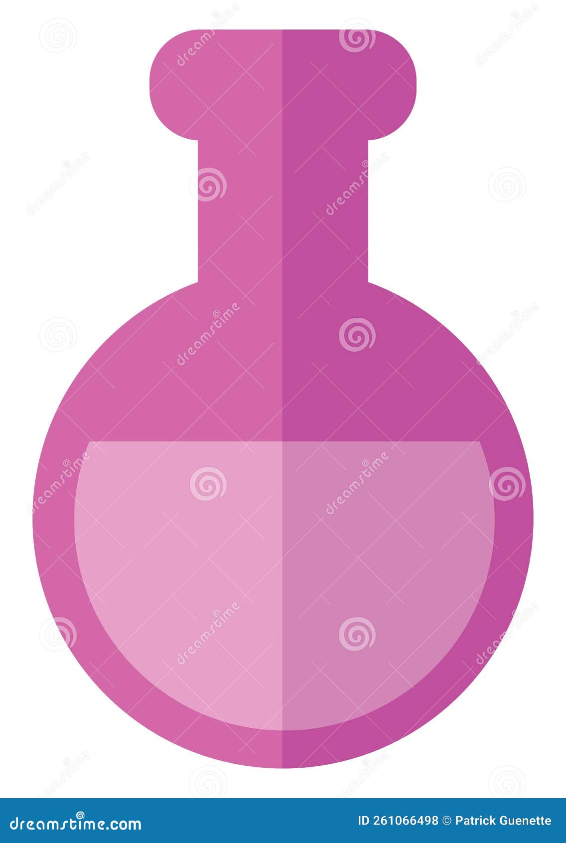 Chemistry liquid, icon stock vector. Illustration of beaker - 261066498