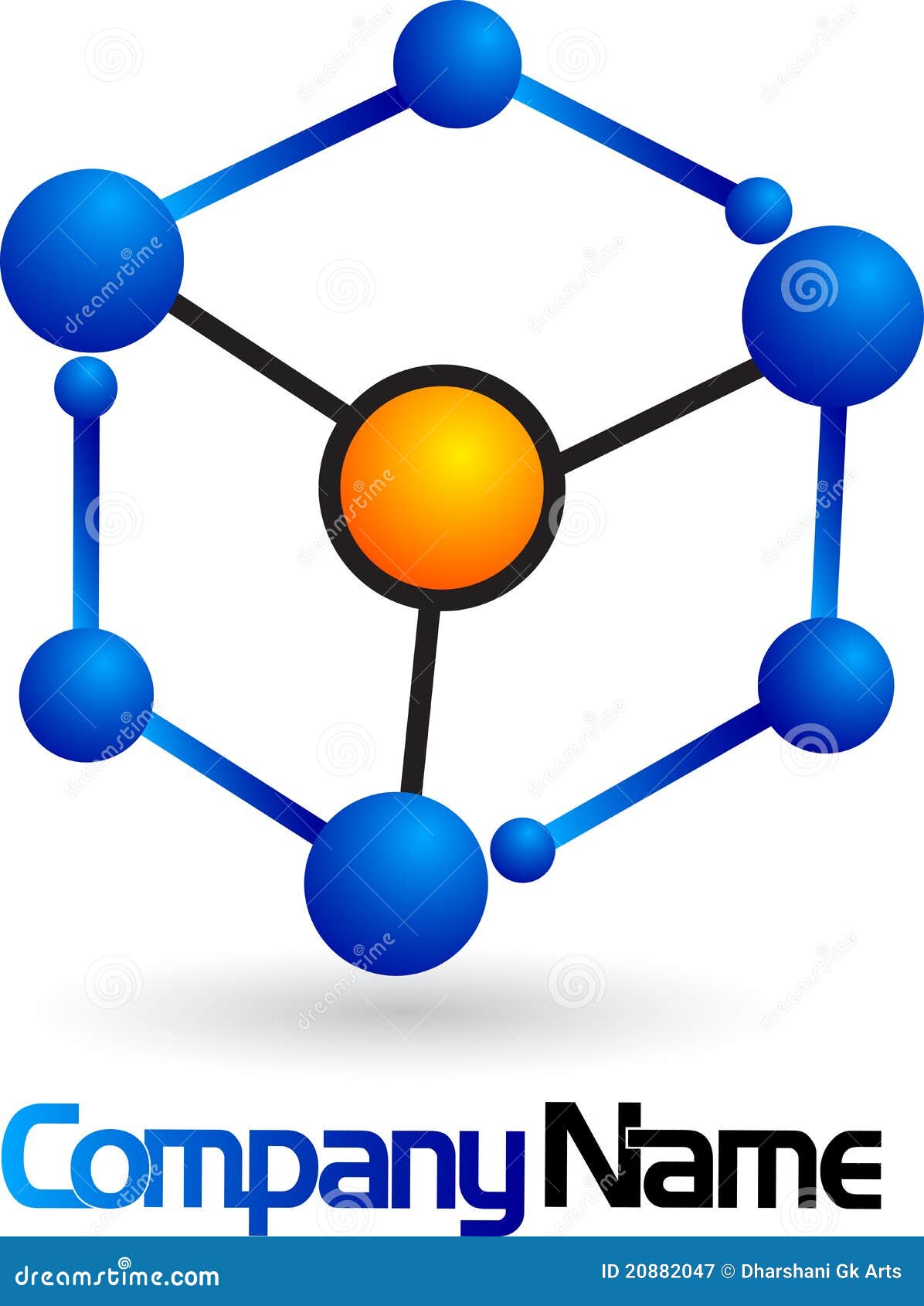 Chemistry Logo. Dna Molecular Formula Structure, Bio Substance Icon Set ...