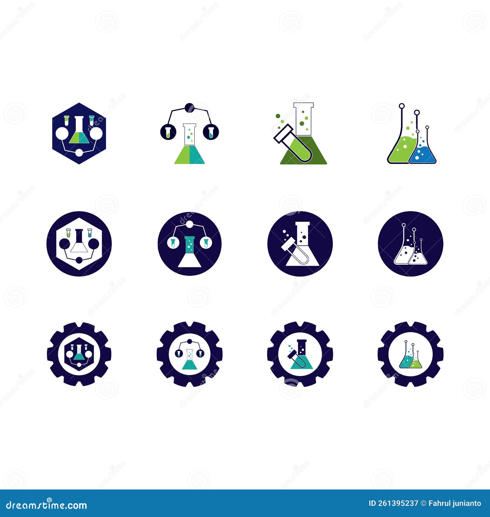 Chemistry Logo Vector Template Illustration Stock Vector - Illustration ...
