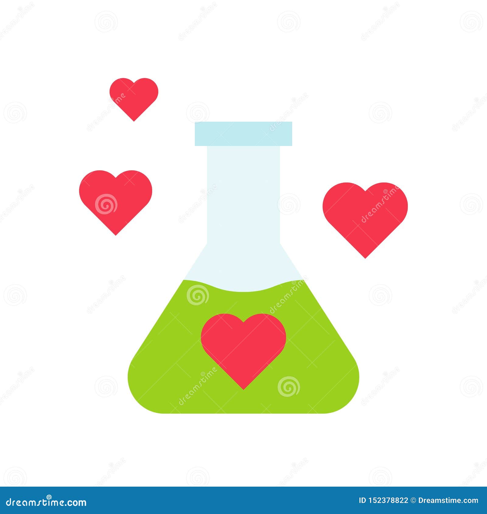 Chemistry of Love Vector, Valentine and Love Related Flat Icon Stock ...