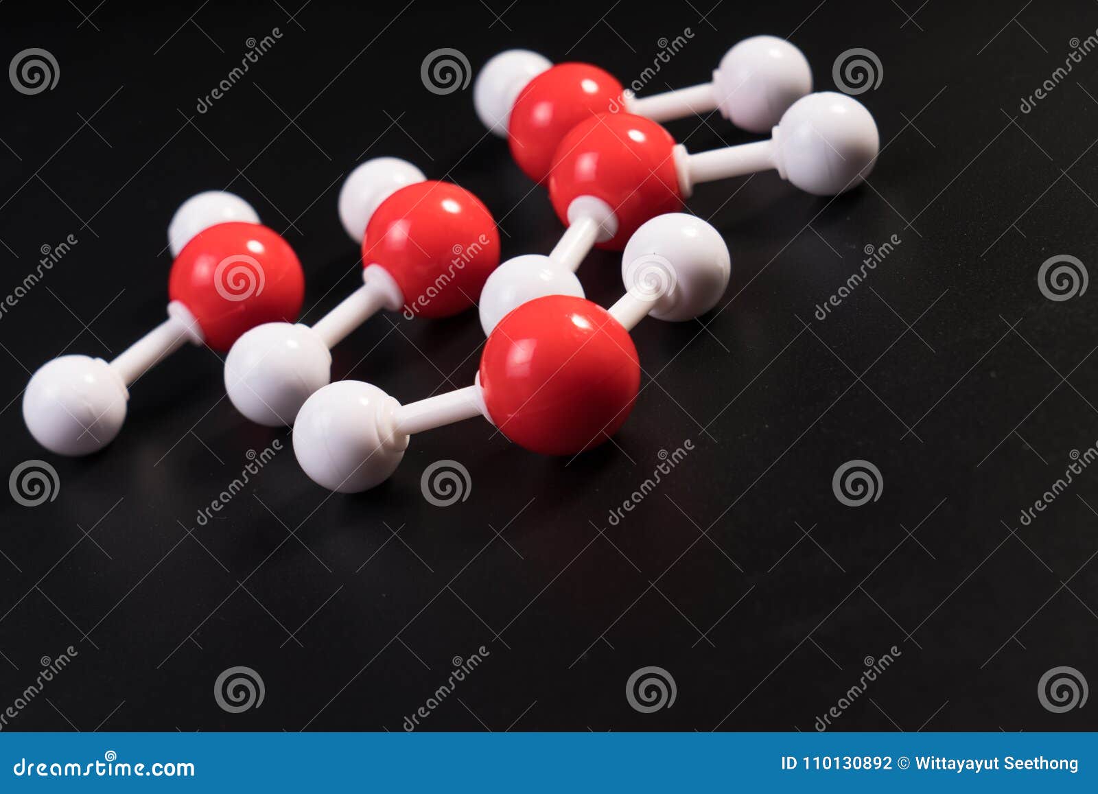 Chemistry Model Atom of Molecule Water Scientific Elements. Integrated ...