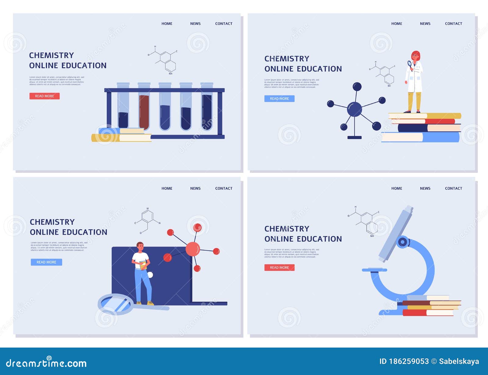 Chemistry Online Education Banner Set with Science Laboratory Equipment ... Chemistry Online Education Banner Set with Science Laboratory Equipment ...