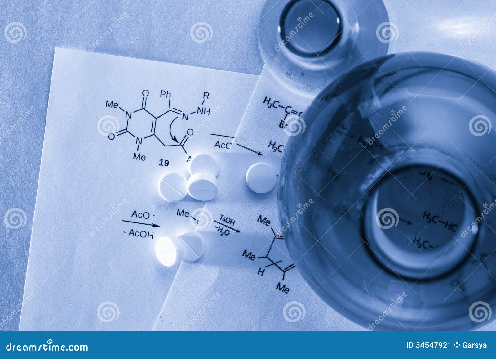 Chemistry and pills stock image. Image of recipe, pill - 34547921