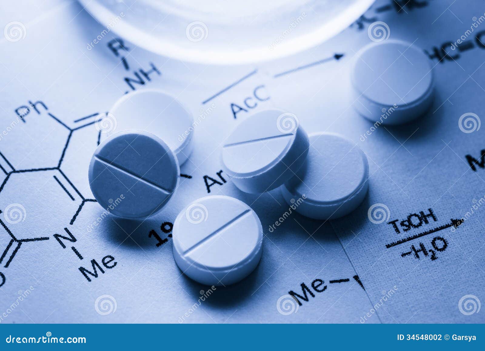 Chemistry and pills stock photo. Image of scientific - 34548002