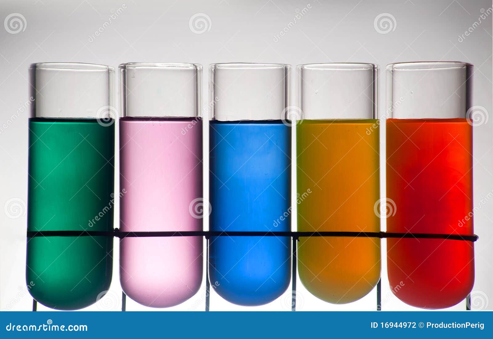 Chemistry Recipient with Ink Color Stock Photo - Image of medicine ...