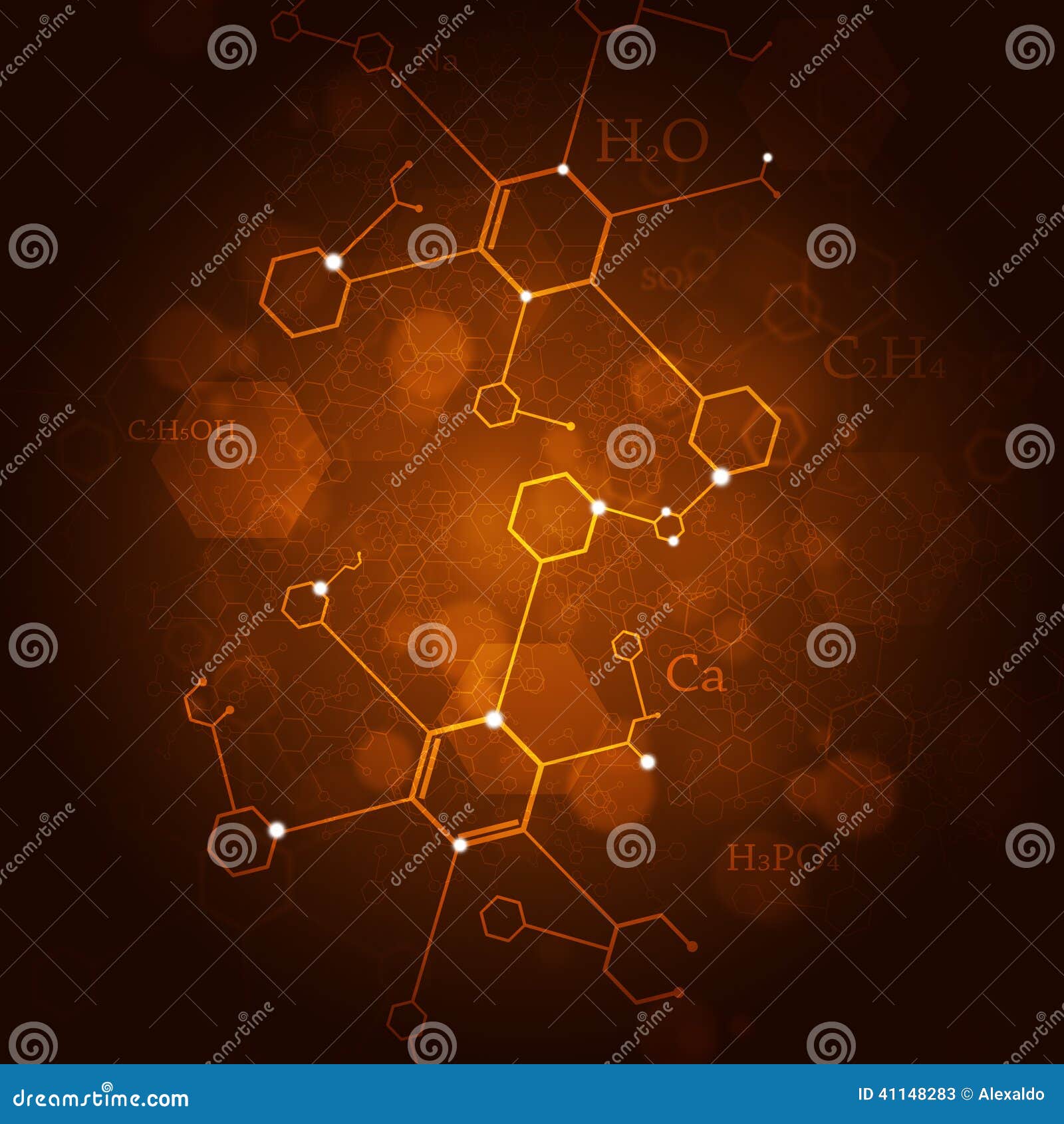 Chemistry Red Abstract Background Stock Illustration - Illustration of ...