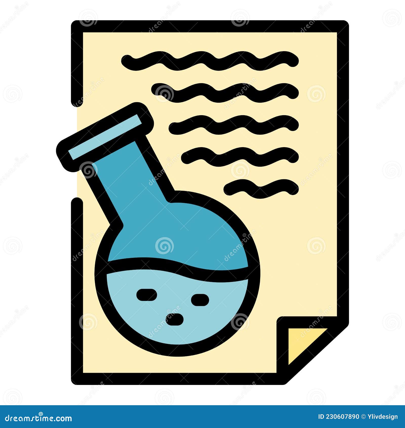 Chemistry Lab, Report Document And Messenger Icons Set. Safe Time Sign ...
