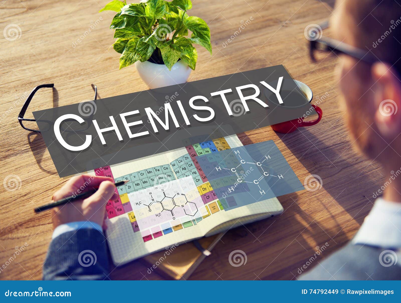 Chemistry Science Experiment Formula Concept Stock Image - Image of ...
