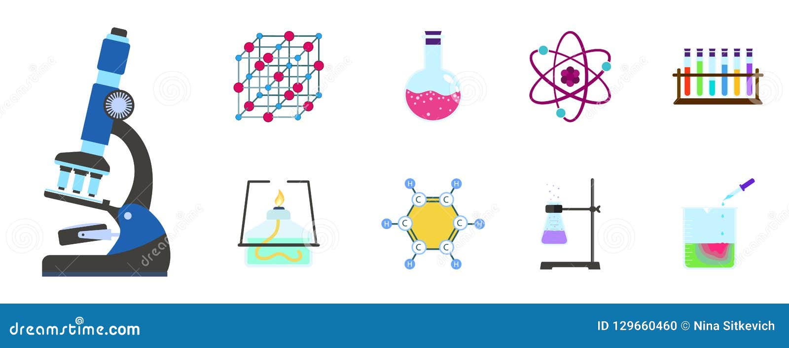 Chemistry Science Icon Set, Flat Style Stock Vector - Illustration of ... Chemistry Science Icon Set, Flat Style Stock Vector - Illustration of ...