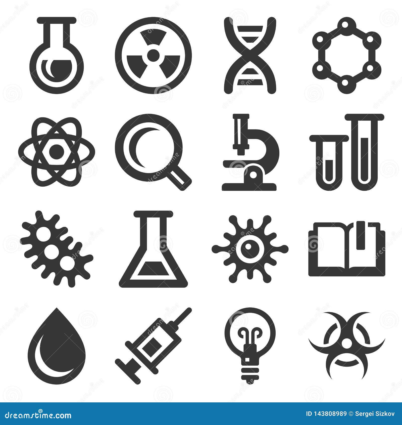 Chemistry and Science Icon Set on White Background. Vector Stock Vector ... Chemistry and Science Icon Set on White Background. Vector Stock Vector ...