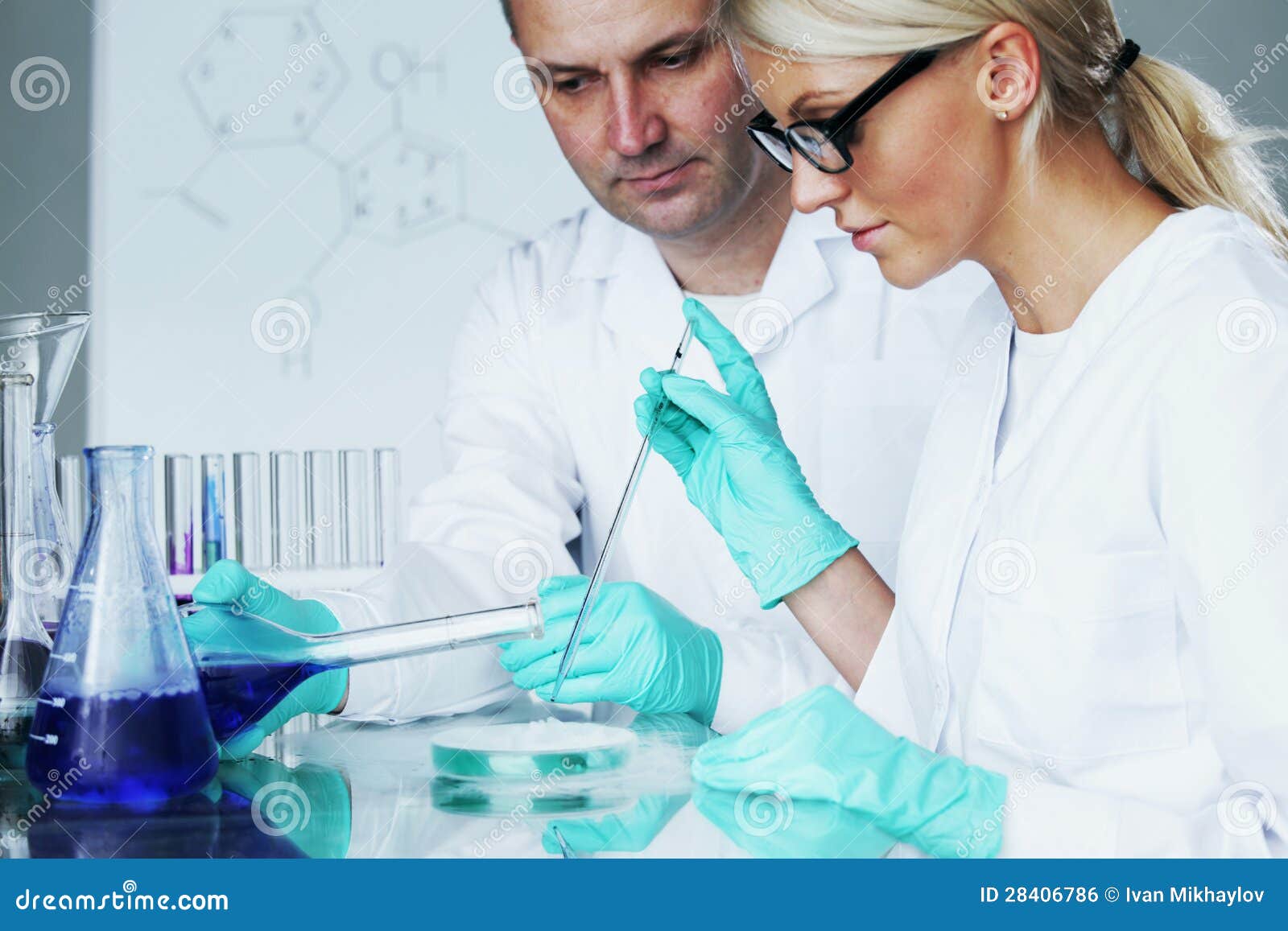 Chemistry Scientist stock photo. Image of flask, face - 28406786